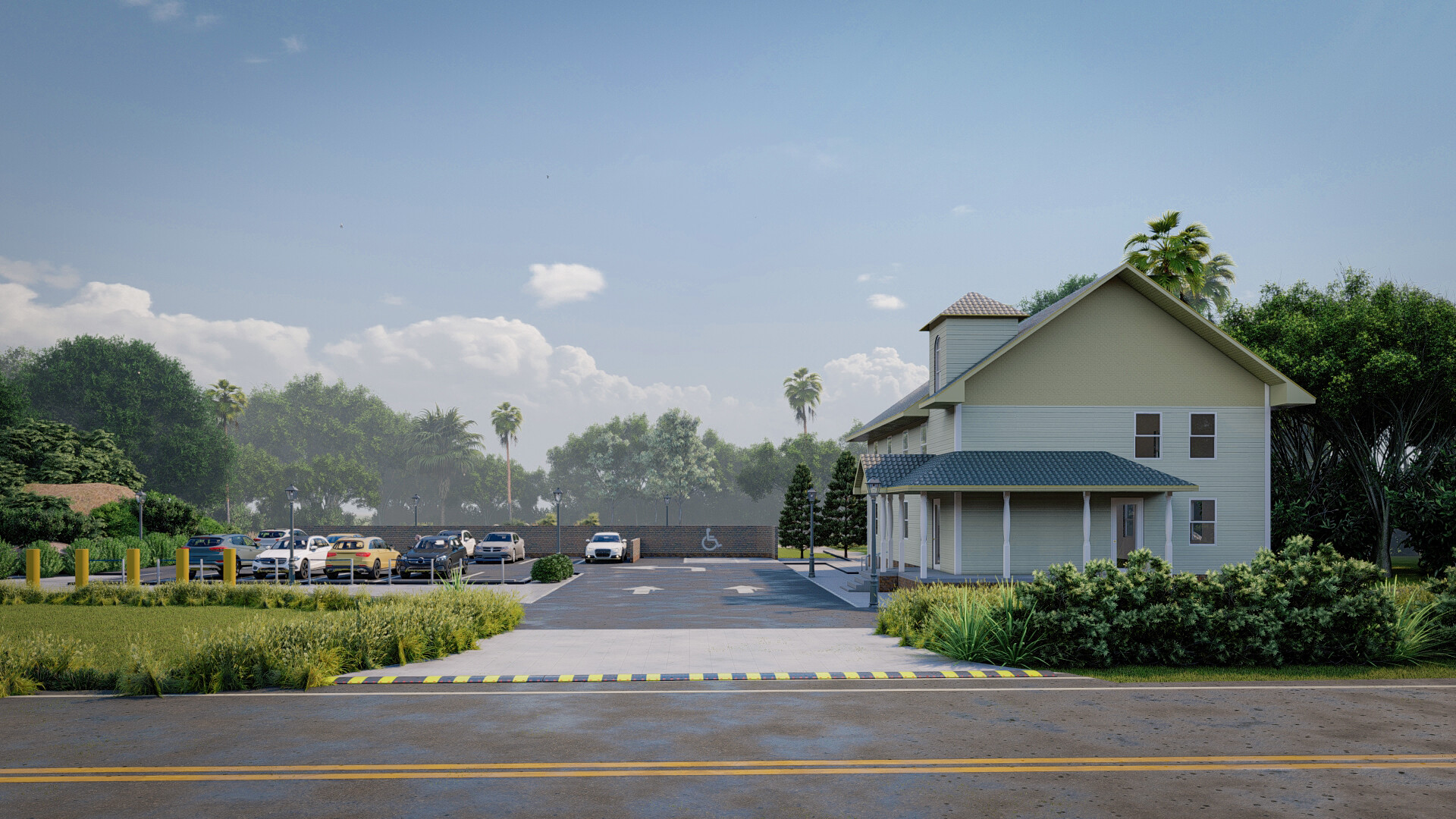 ArtStation - Small car park Design