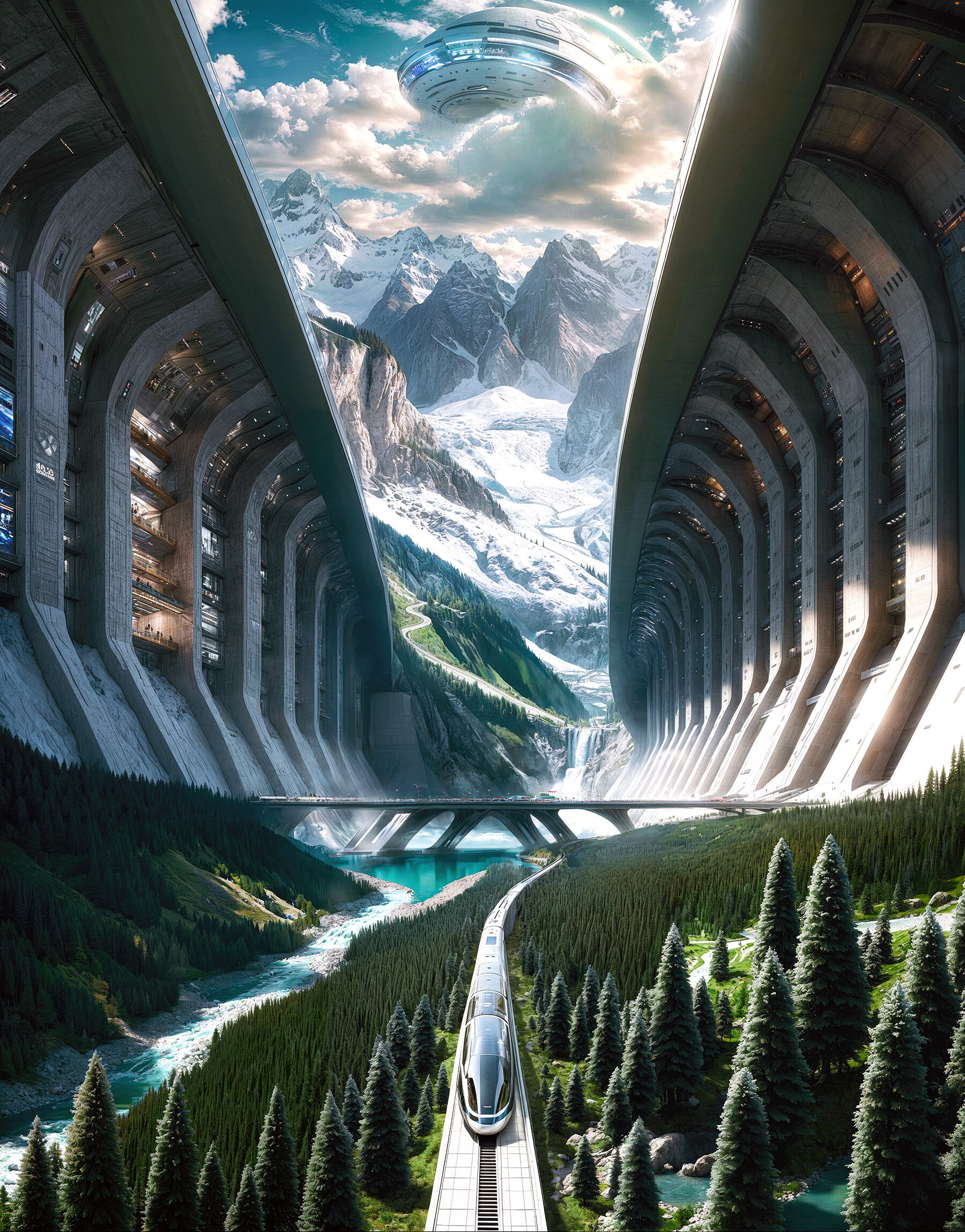 ArtStation - Traveling Through the Alpine Corridor