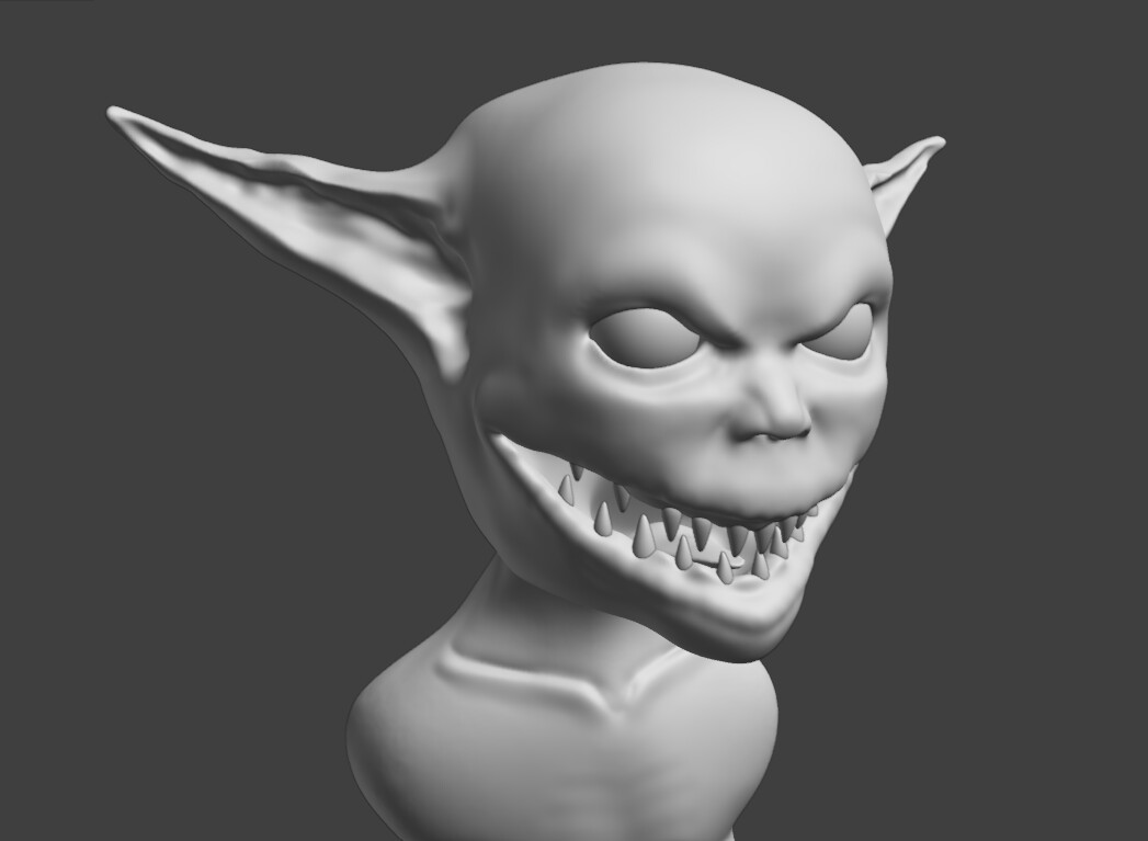 ArtStation - Feral Goblin Sculpture