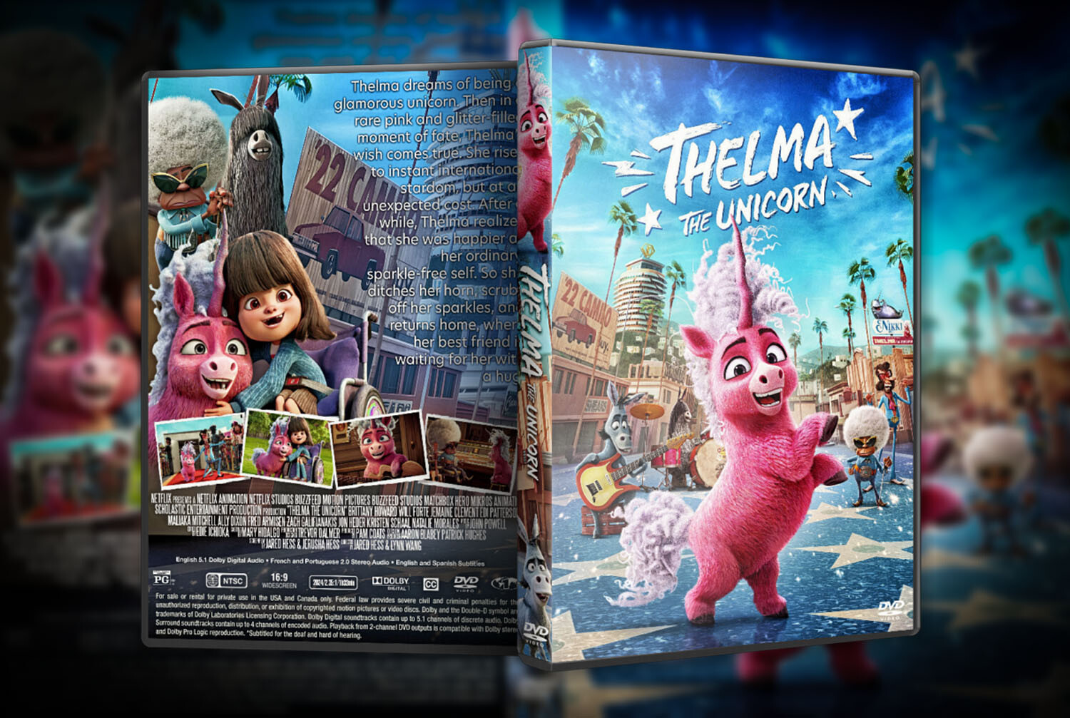 ArtStation - Thelma The Unicorn DVD Cover