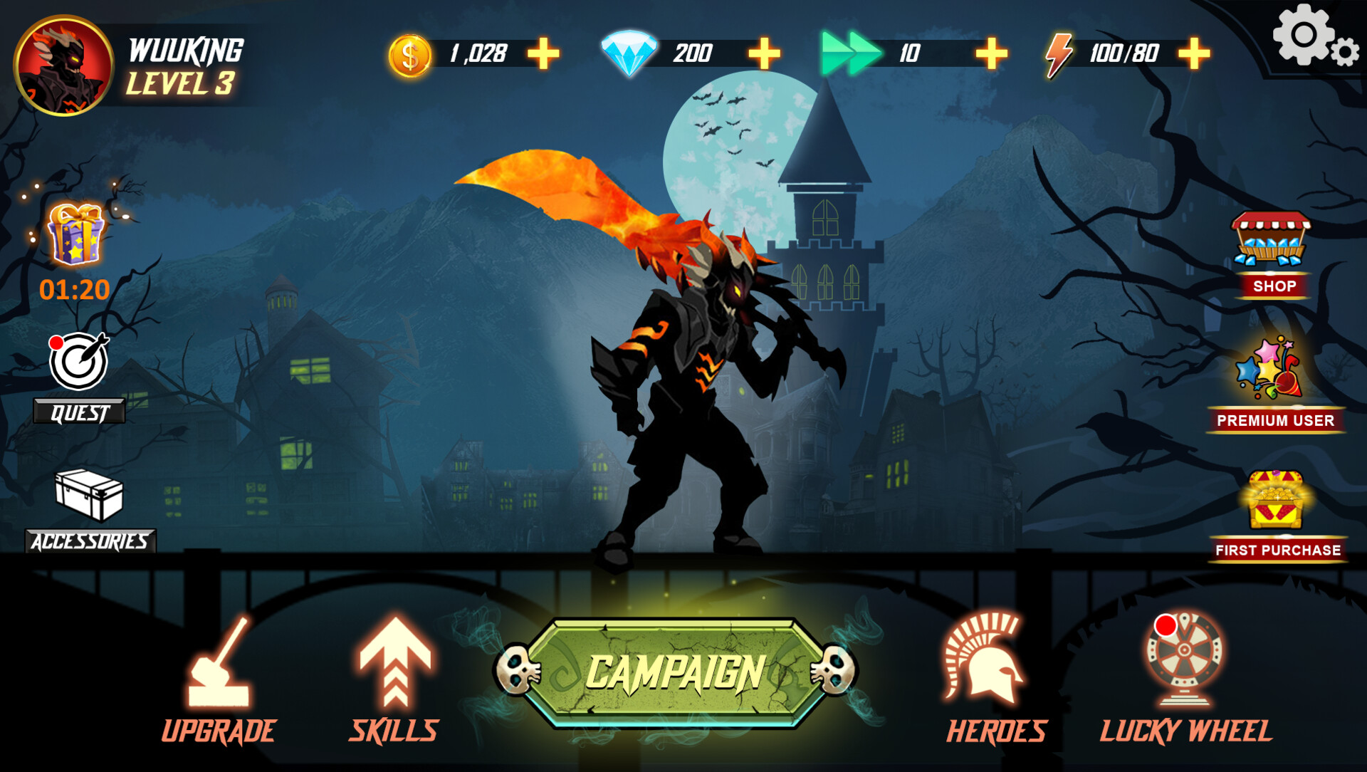 ArtStation - Stick man Shadow Warrior Fighting Game UI