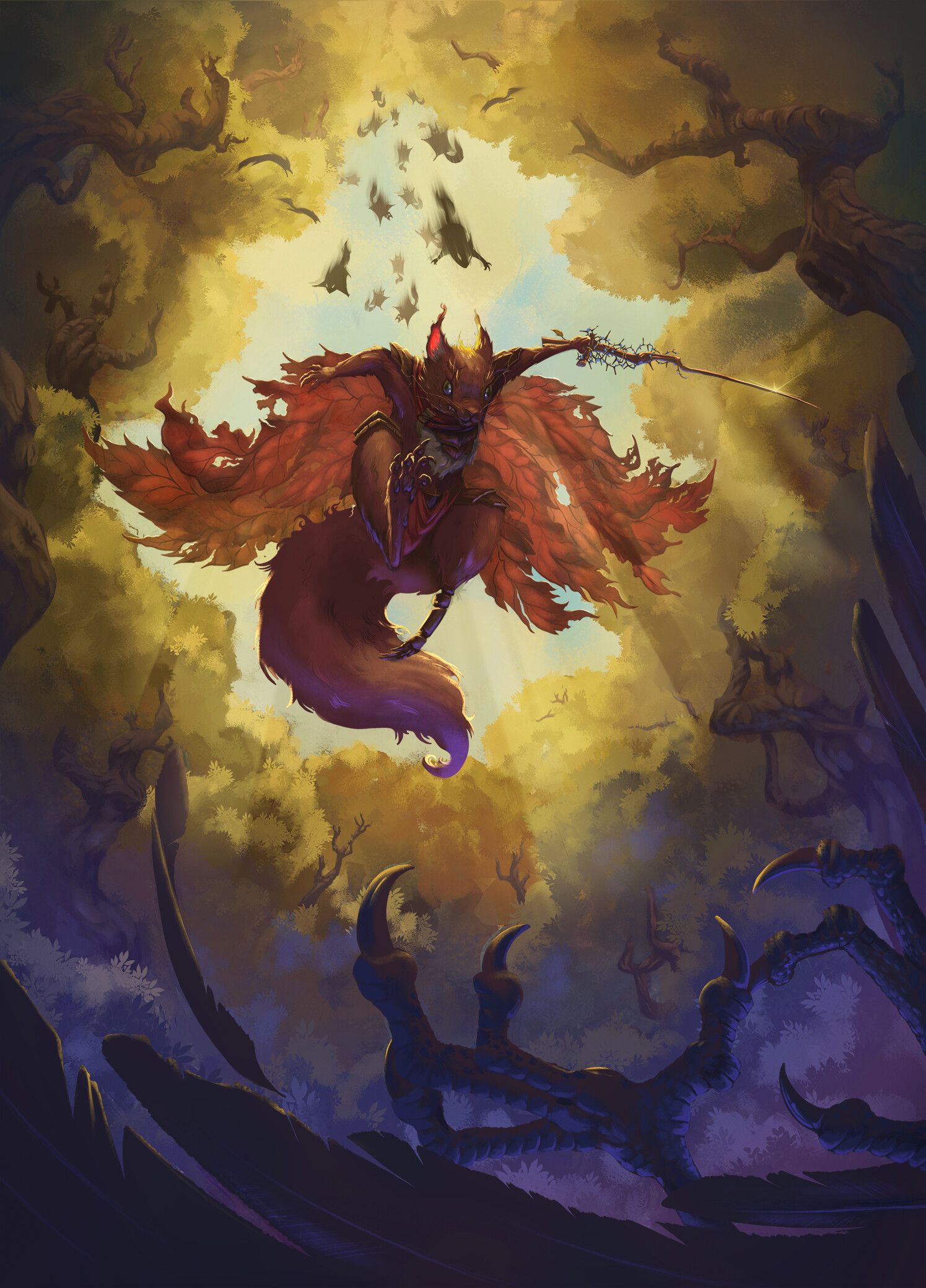 ArtStation - Squirrel Knight comission