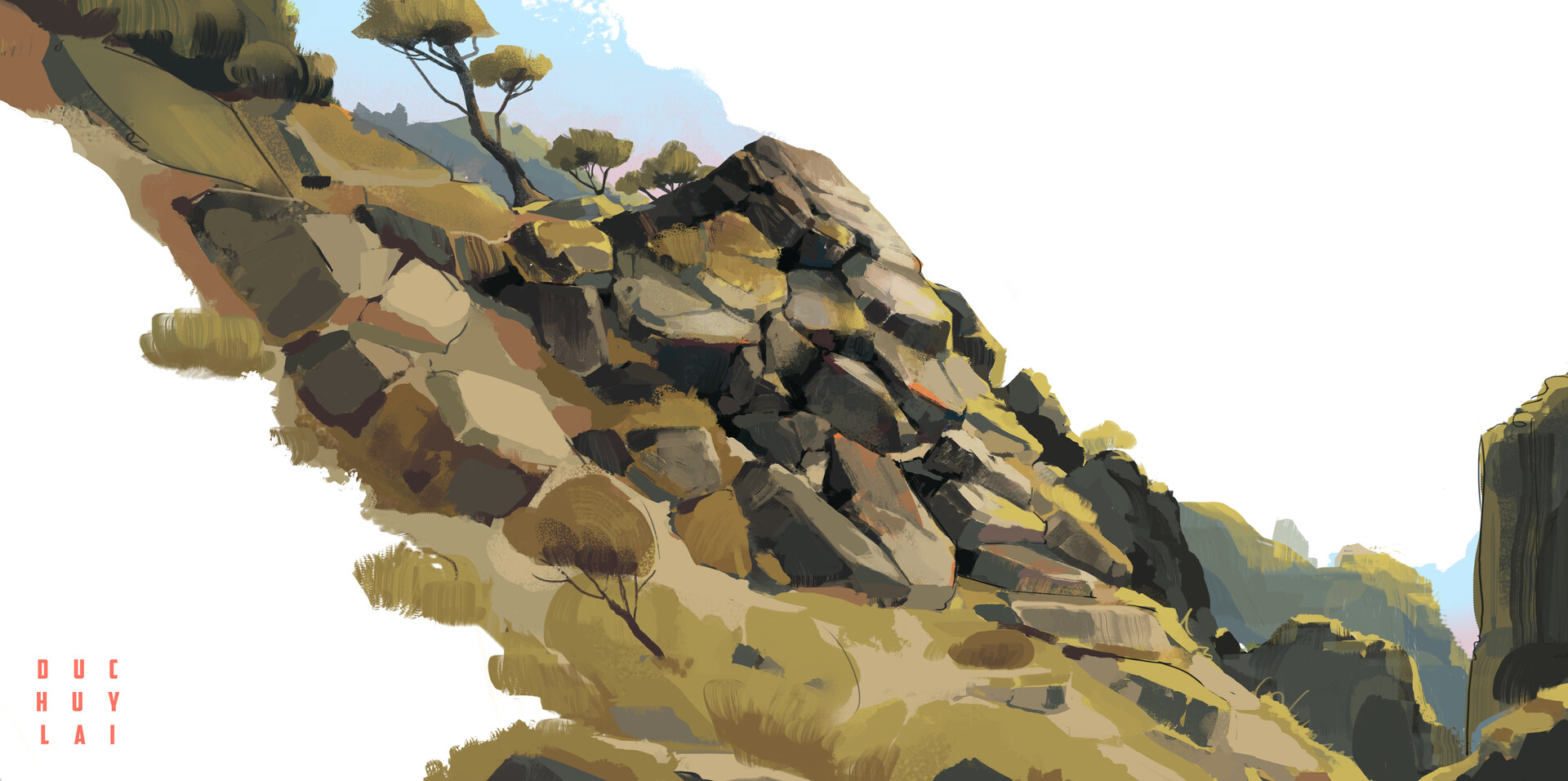 ArtStation - Cliff side