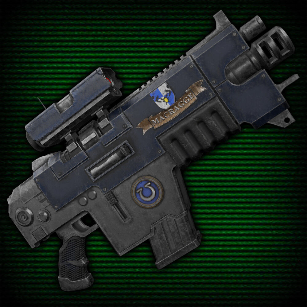 ArtStation - Chi-Pattern Boltgun | Warhammer 40k FANART