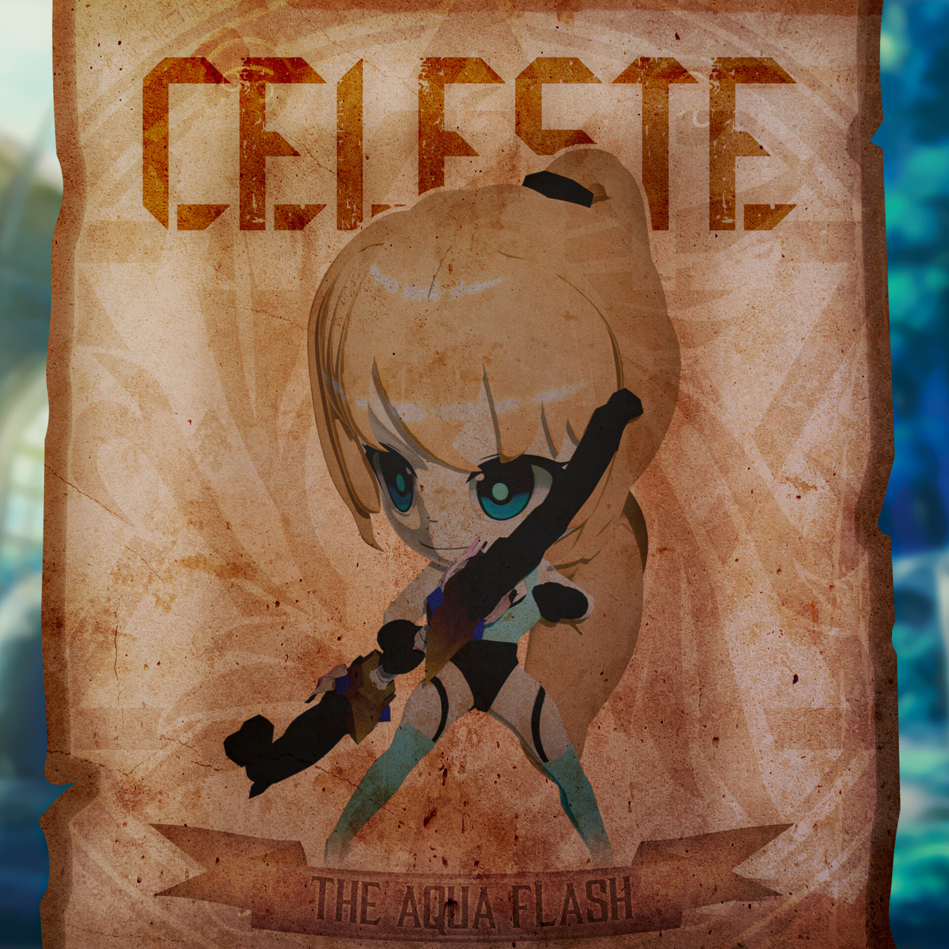 ArtStation - Sky Age Hero - Celeste, The Aqua Flash
