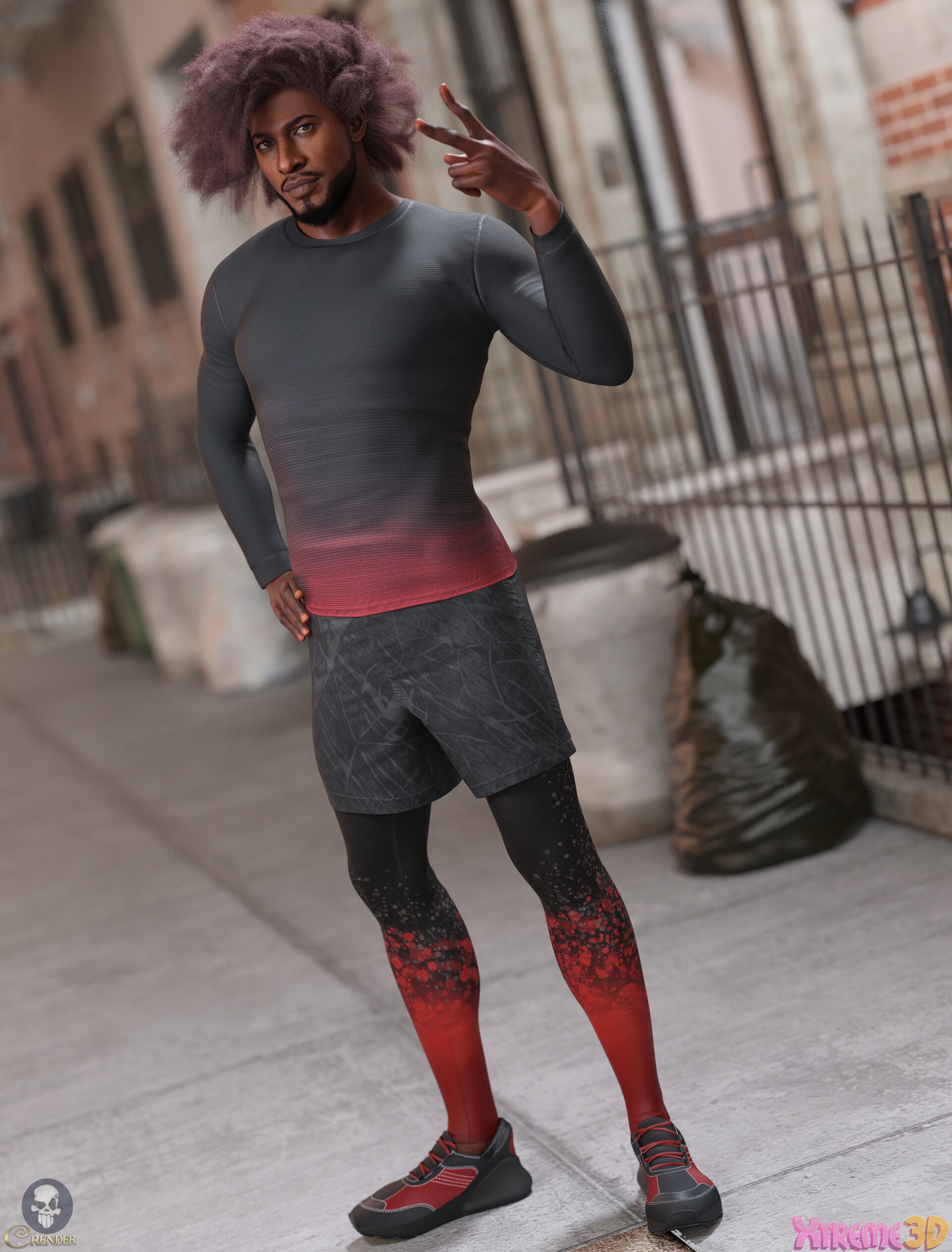 Xtreme3D Studio - Whatta Man! Poses for Ge9 and G8M by Faber Inc