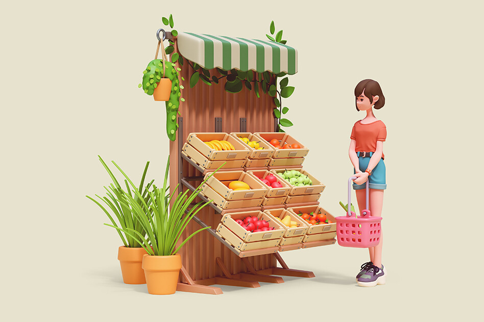 ArtStation - Fruit Market