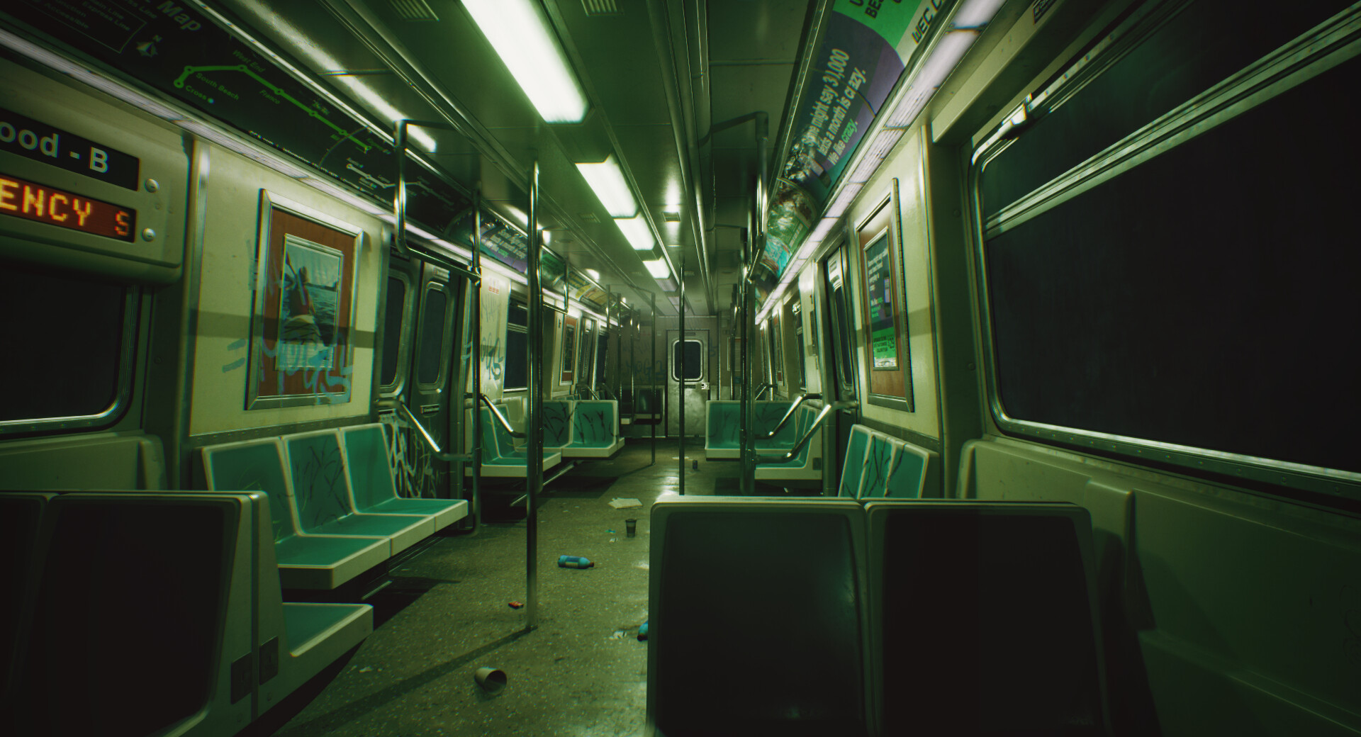 ArtStation - Metro Lighting Studies