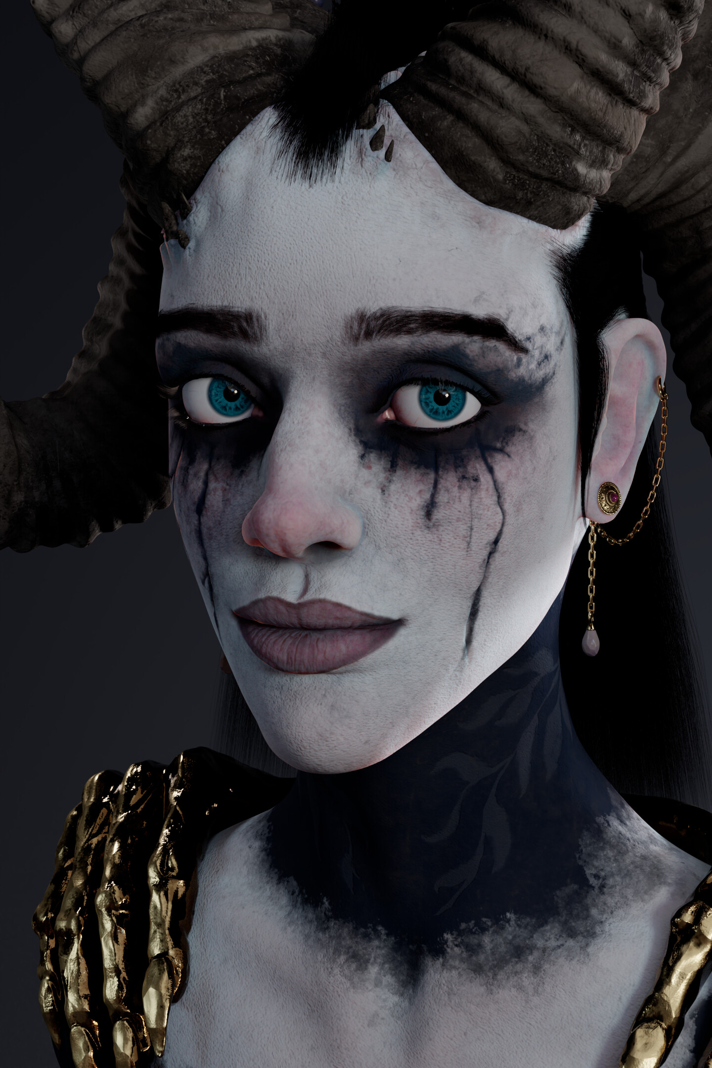 ArtStation - Horned girl | Liliana