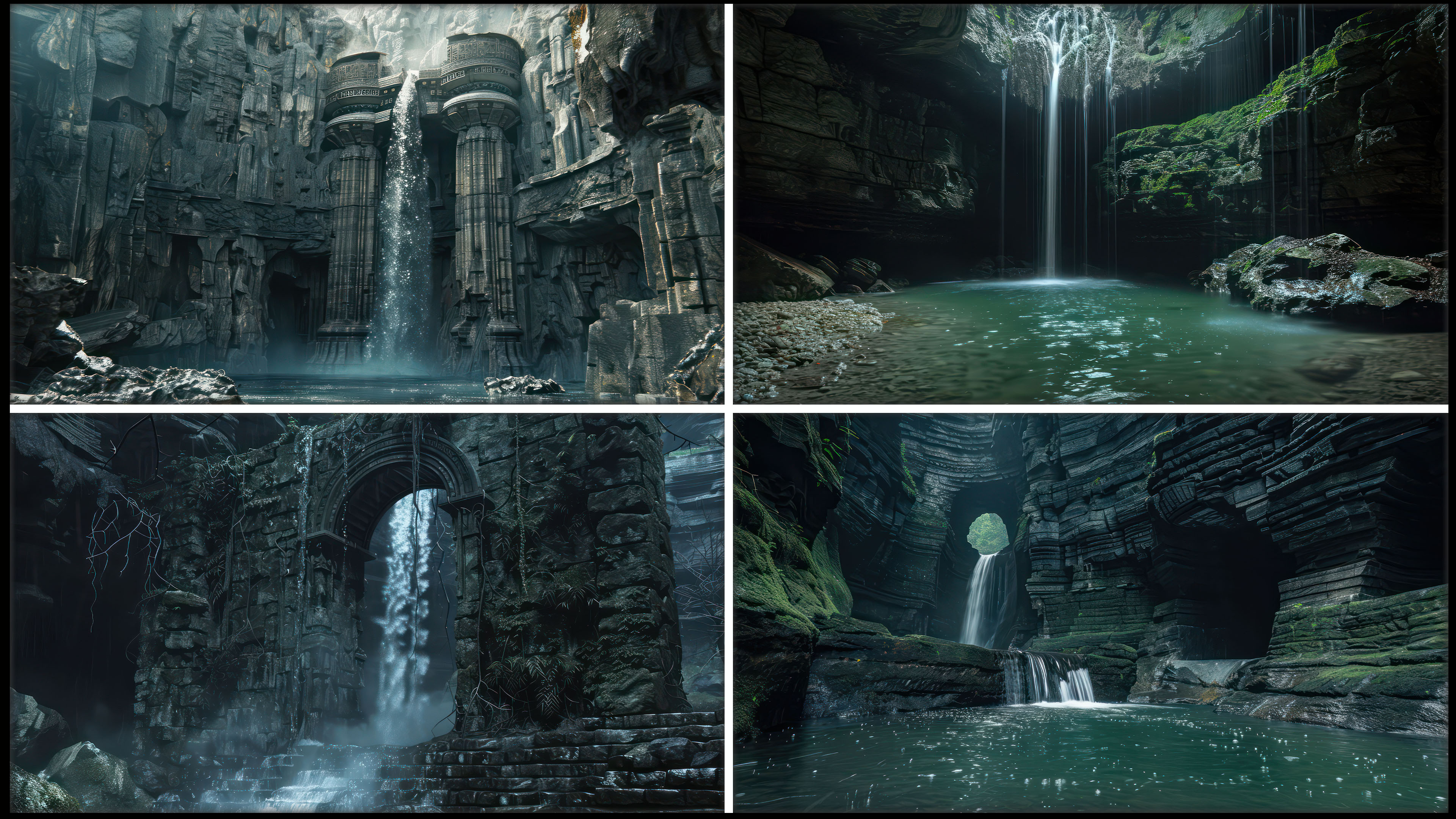 Ferial Concept - 🔹260 Ancient Waterfall - Environment Concept Reference ...