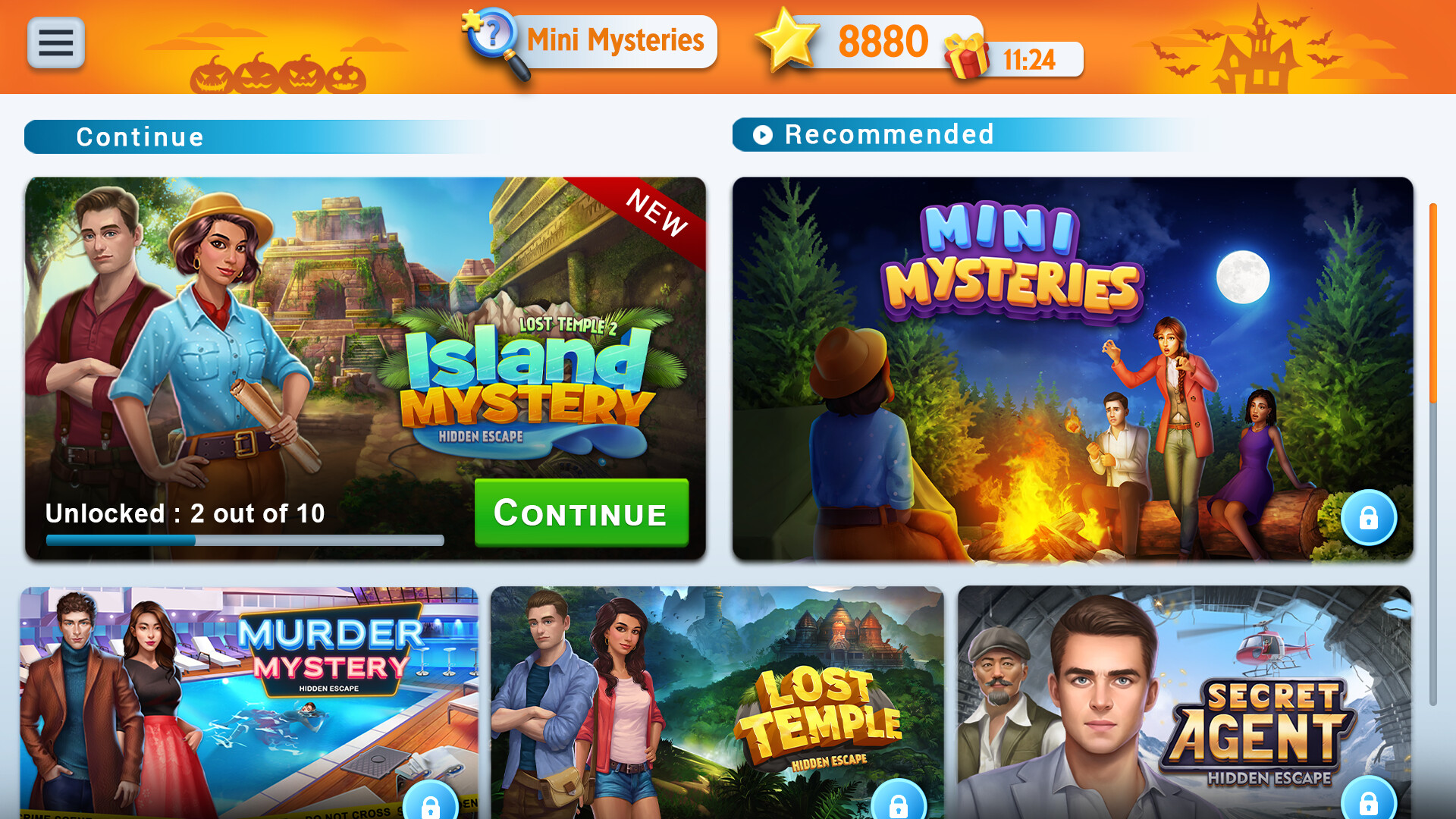 Ipsita Patra - Game UI art - Hidden Escape Mysteries