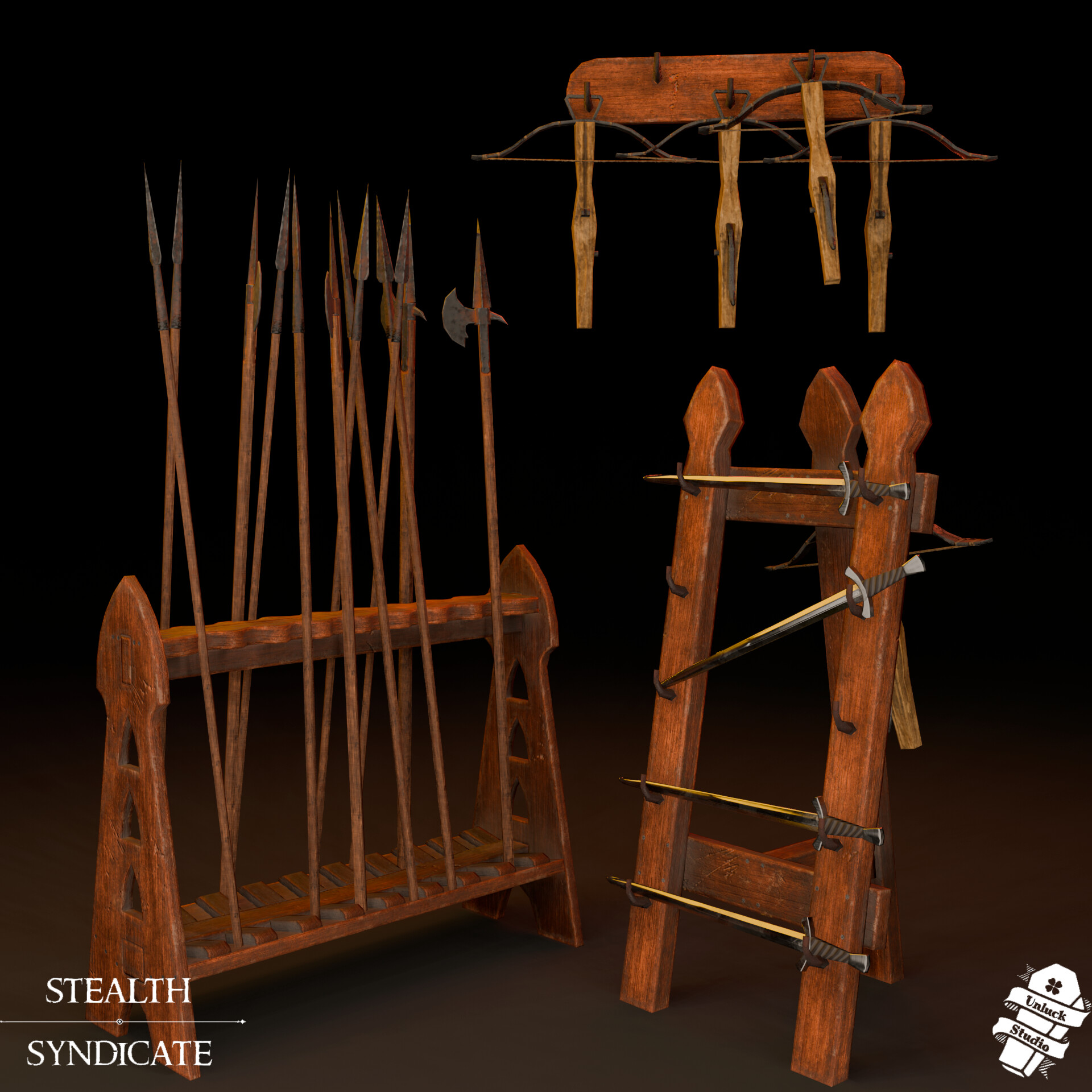 ArtStation - Weapon rack