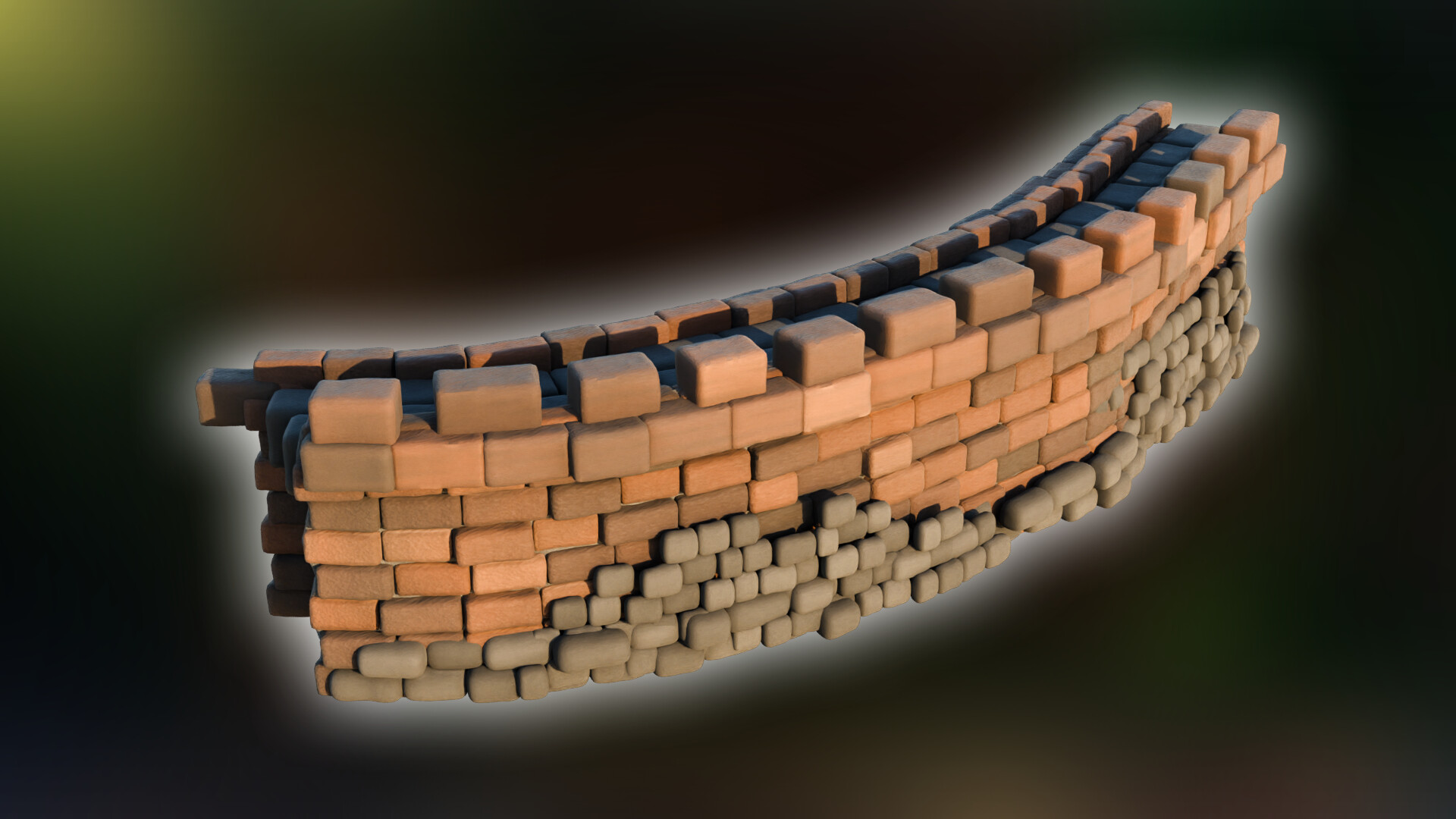 3D Tudor - Blender Basics Geometry Node Brick Walls Workshop