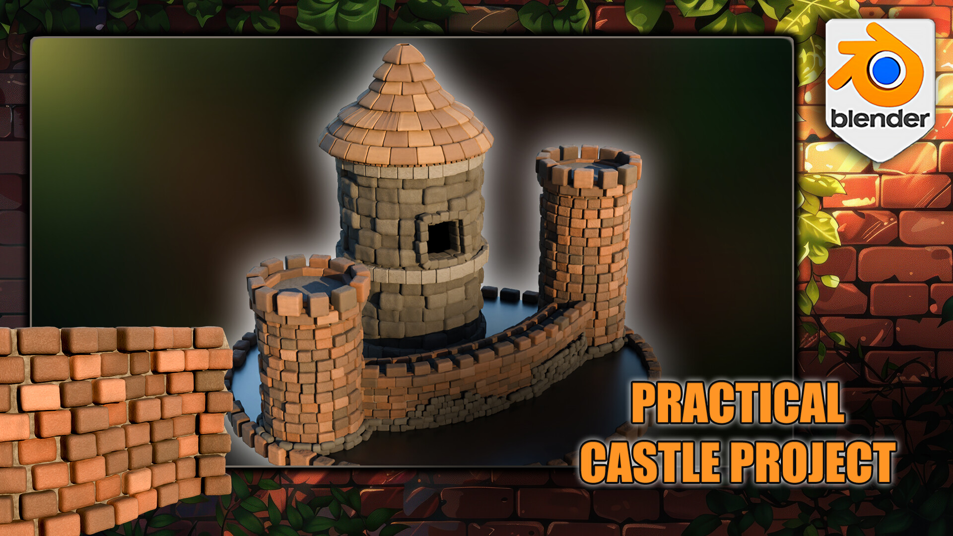 3D Tudor - Blender Basics Geometry Node Brick Walls Workshop