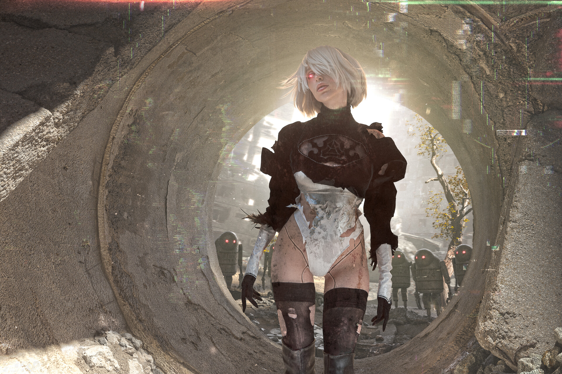 ArtStation - SYSTEM CORRUPTED | 2B cosplay NieR:Automata