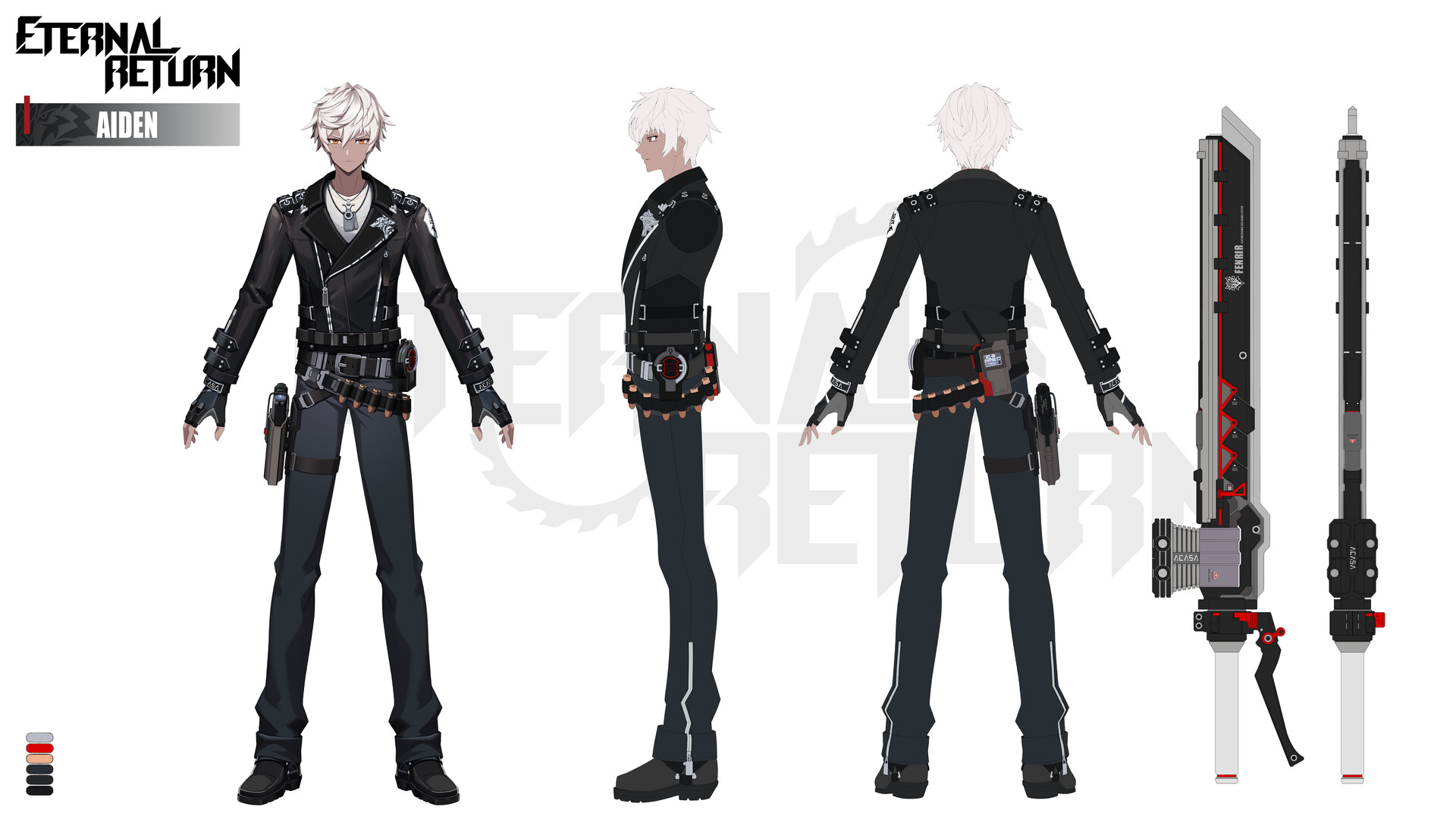 ArtStation - Eternal return _ Problem Solver Aiden Skin Sheet