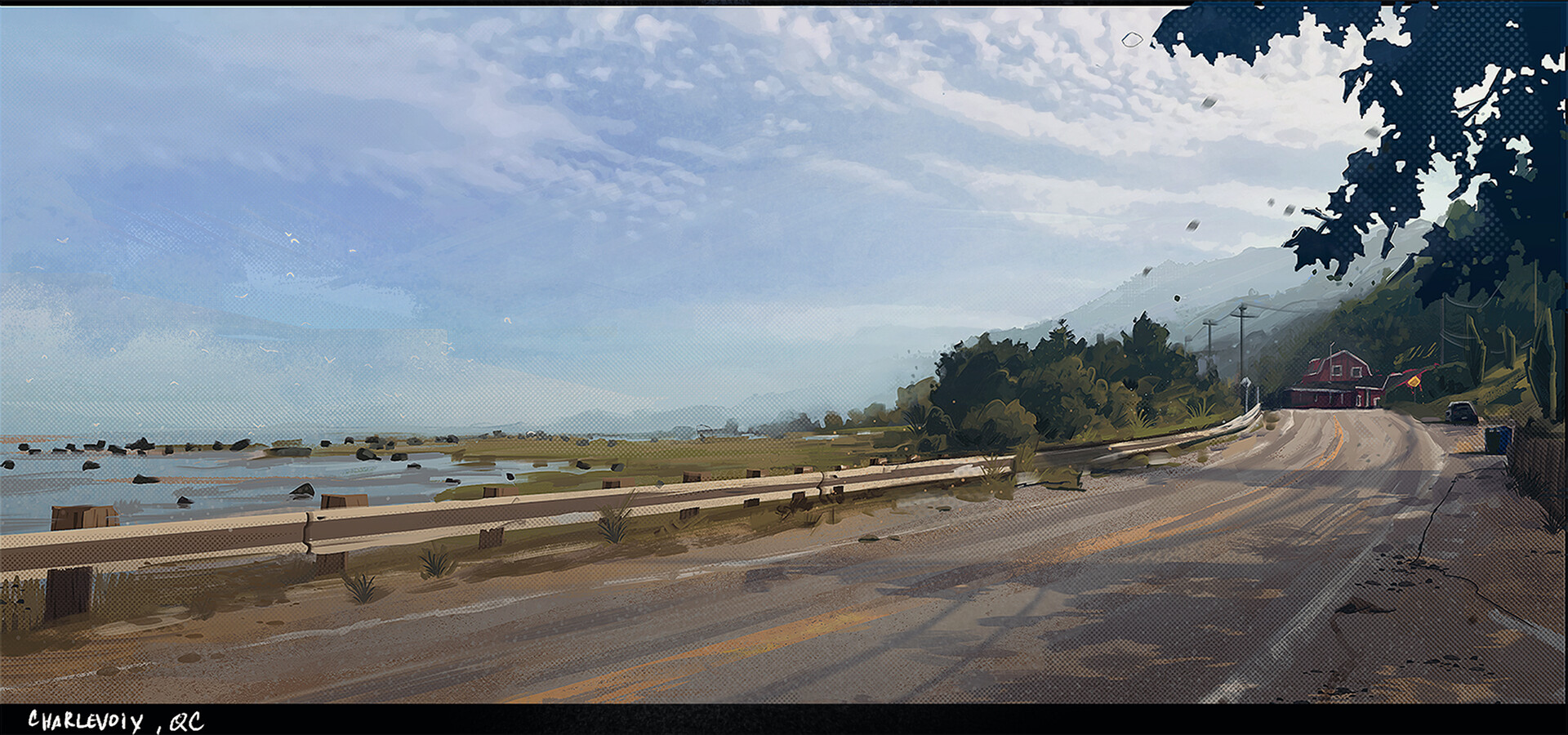 ArtStation - Road in Charlevoix