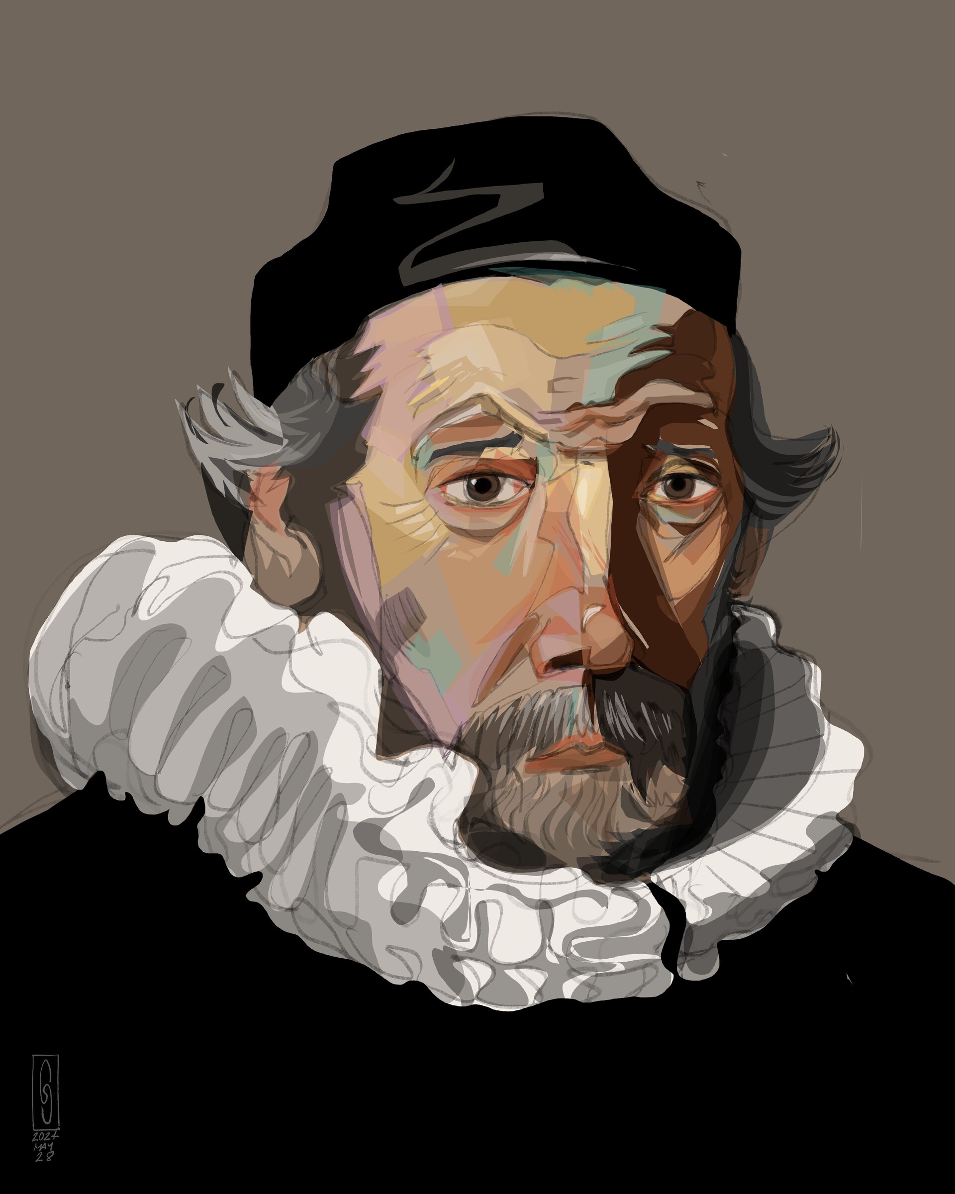 ArtStation - 20240528 / Training paint - Rembrandt study