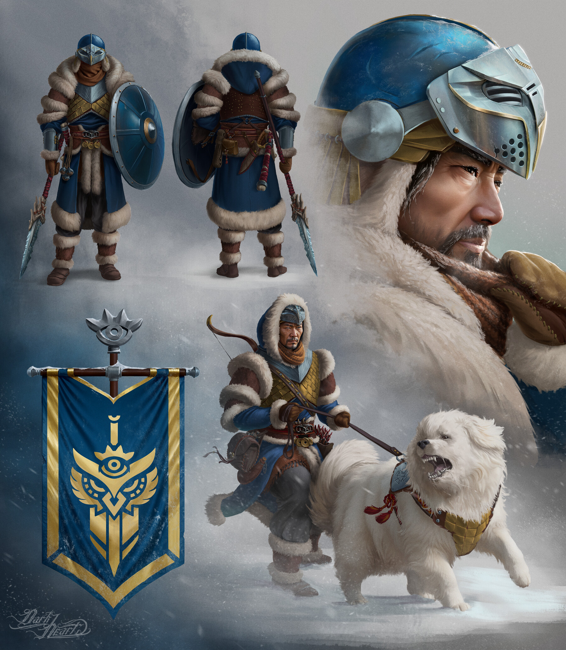 ArtStation - White Owl Clan guards