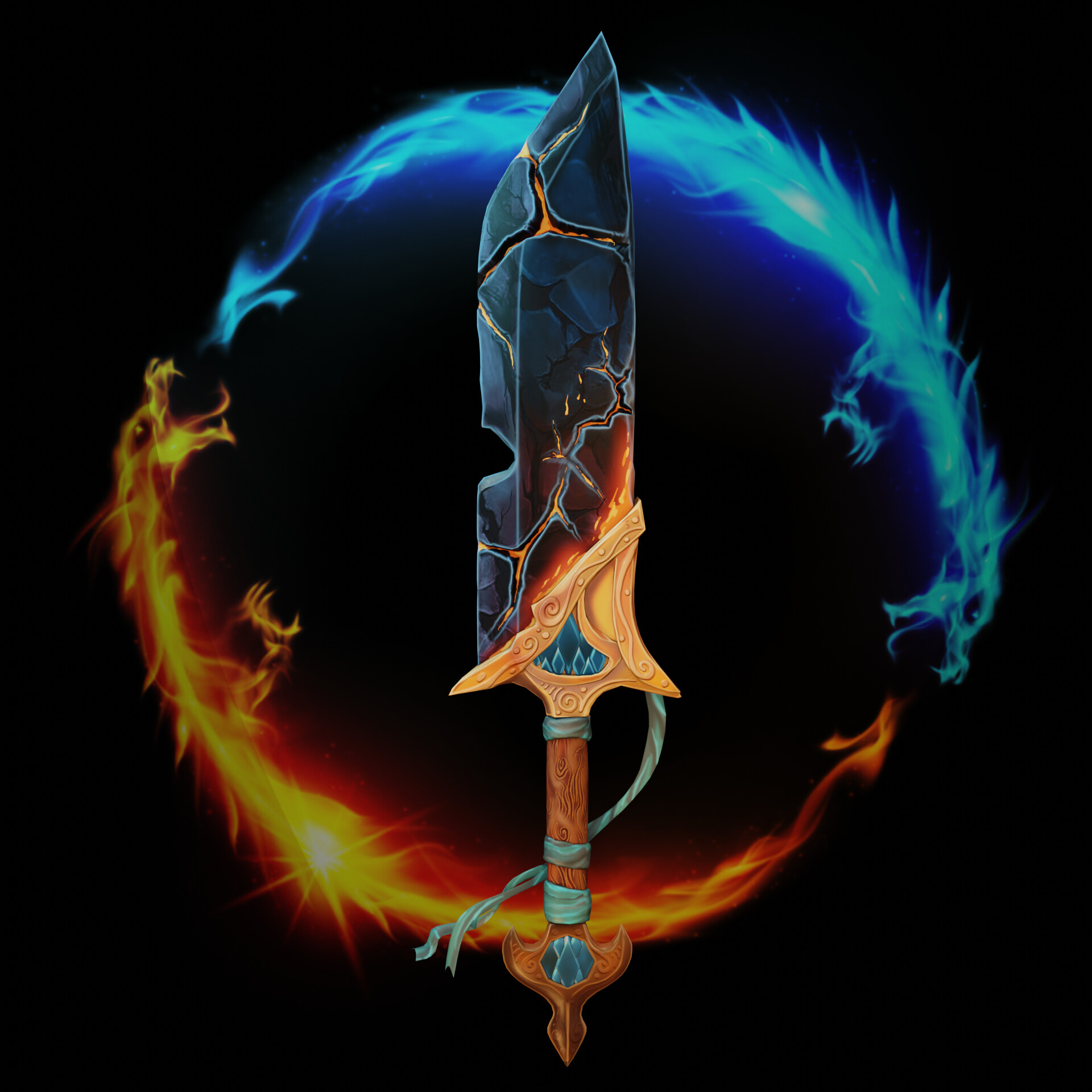 ArtStation - Magma Sword