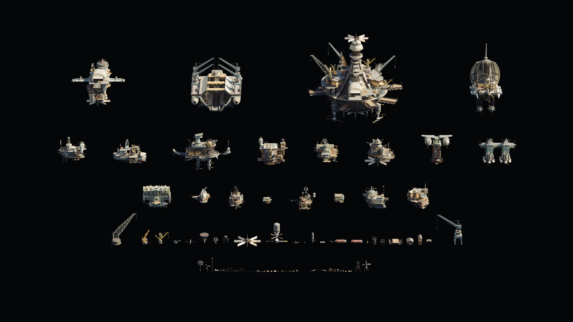 KitBash3D - "City in the Sky" - Premium 3D Asset Kit