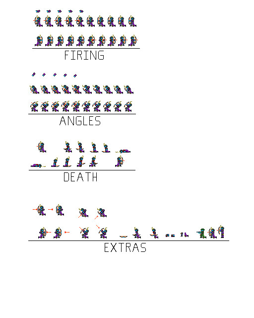 ArtStation - Bowman Sprite Sheet (Iaijutsu)