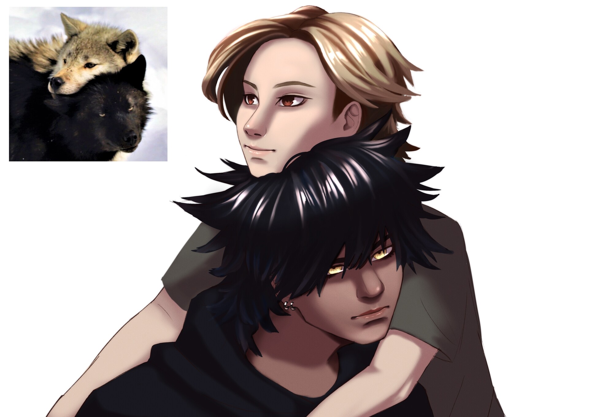 ArtStation - 2 wolves