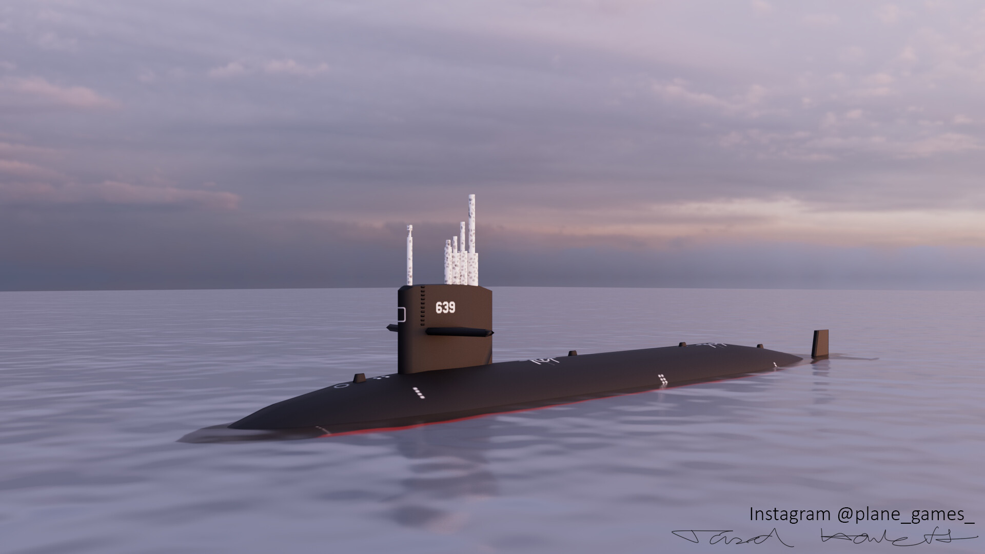 ArtStation - USS Tautog SSN-639