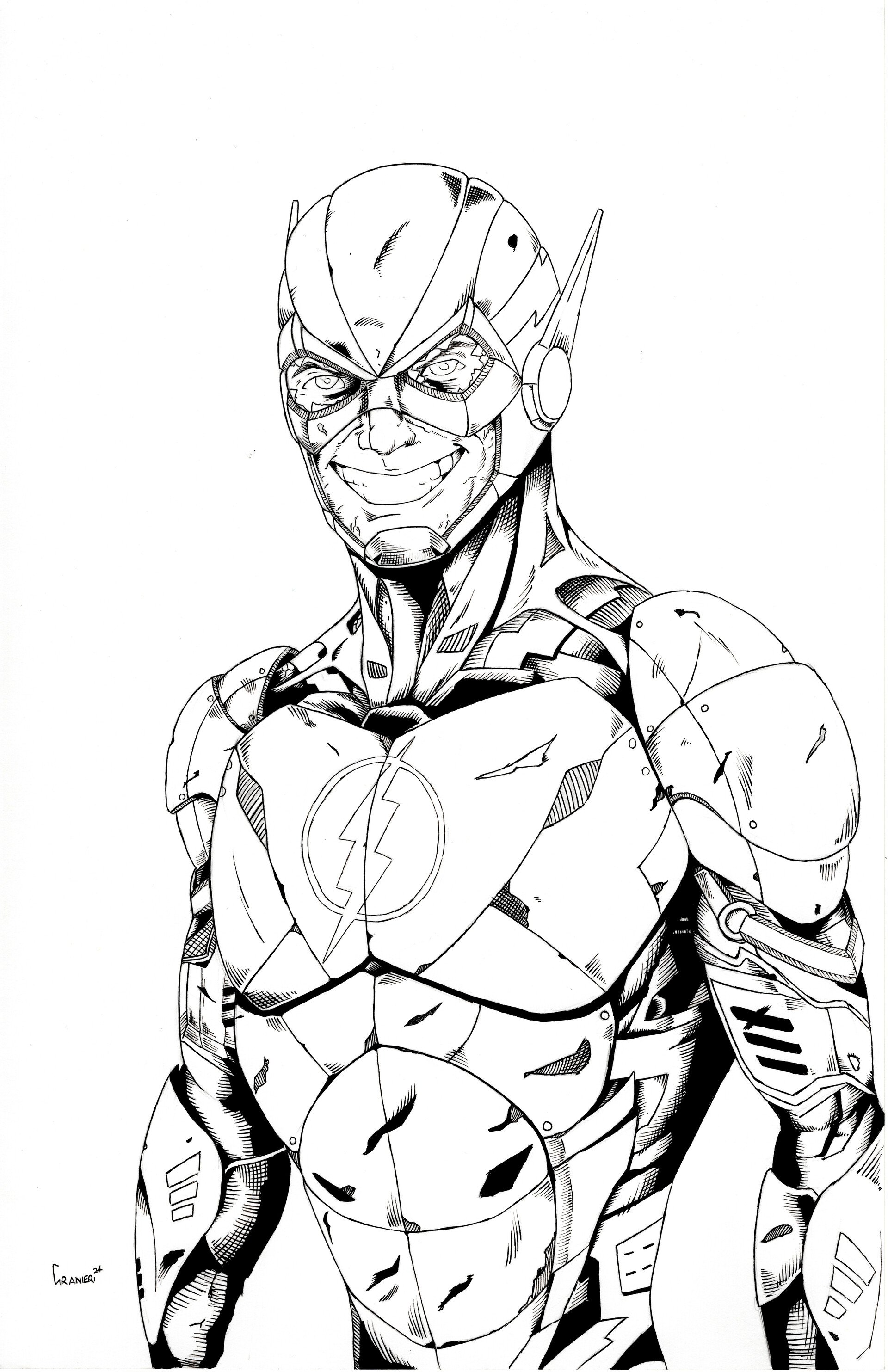 justice league flash coloring pages