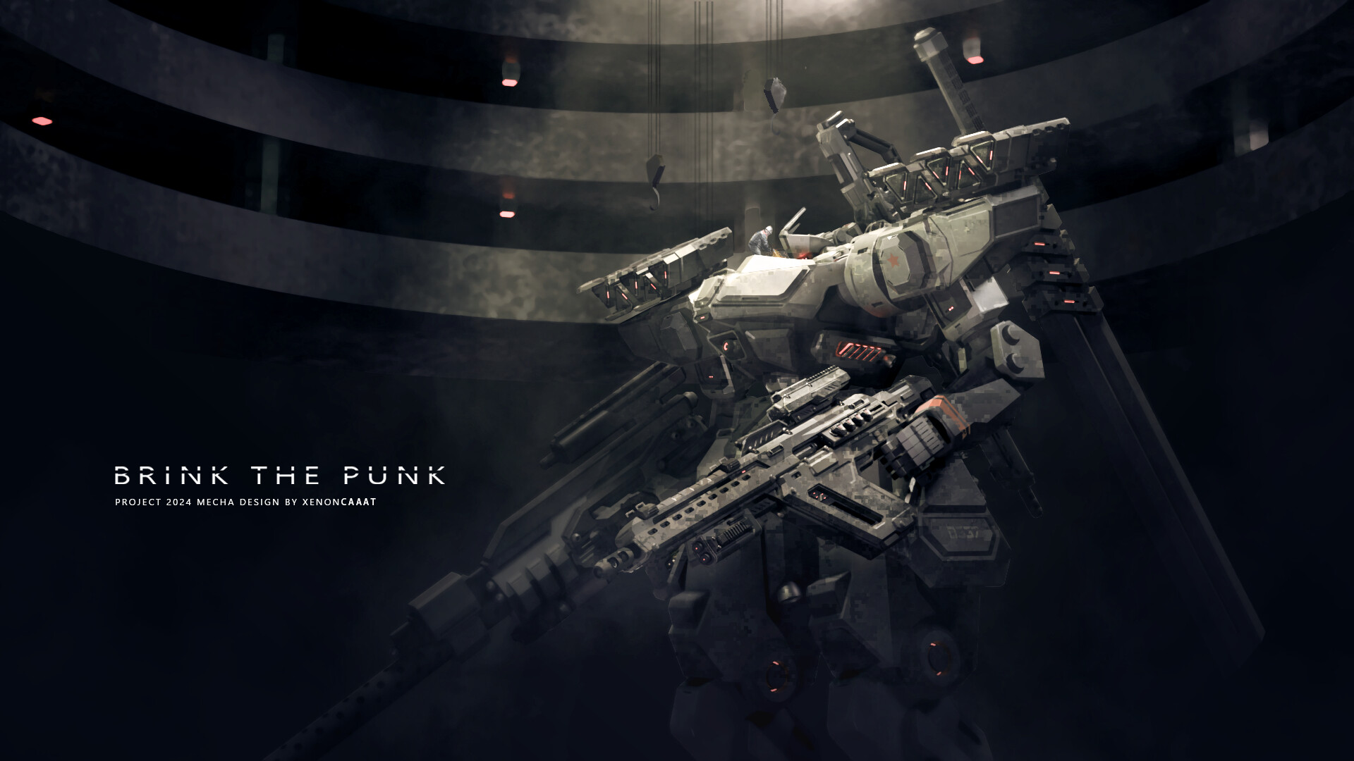 ArtStation - mecha with weapon