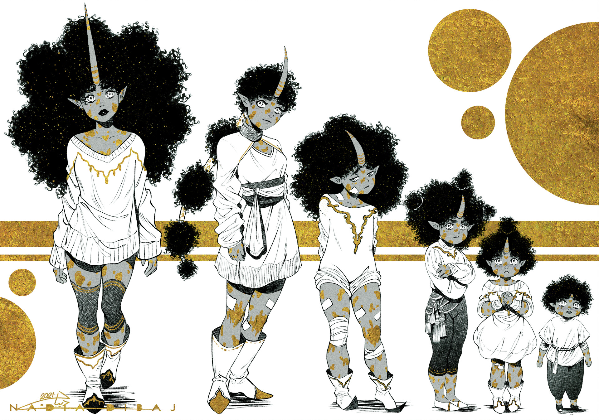 ArtStation - Tara-character age sheet