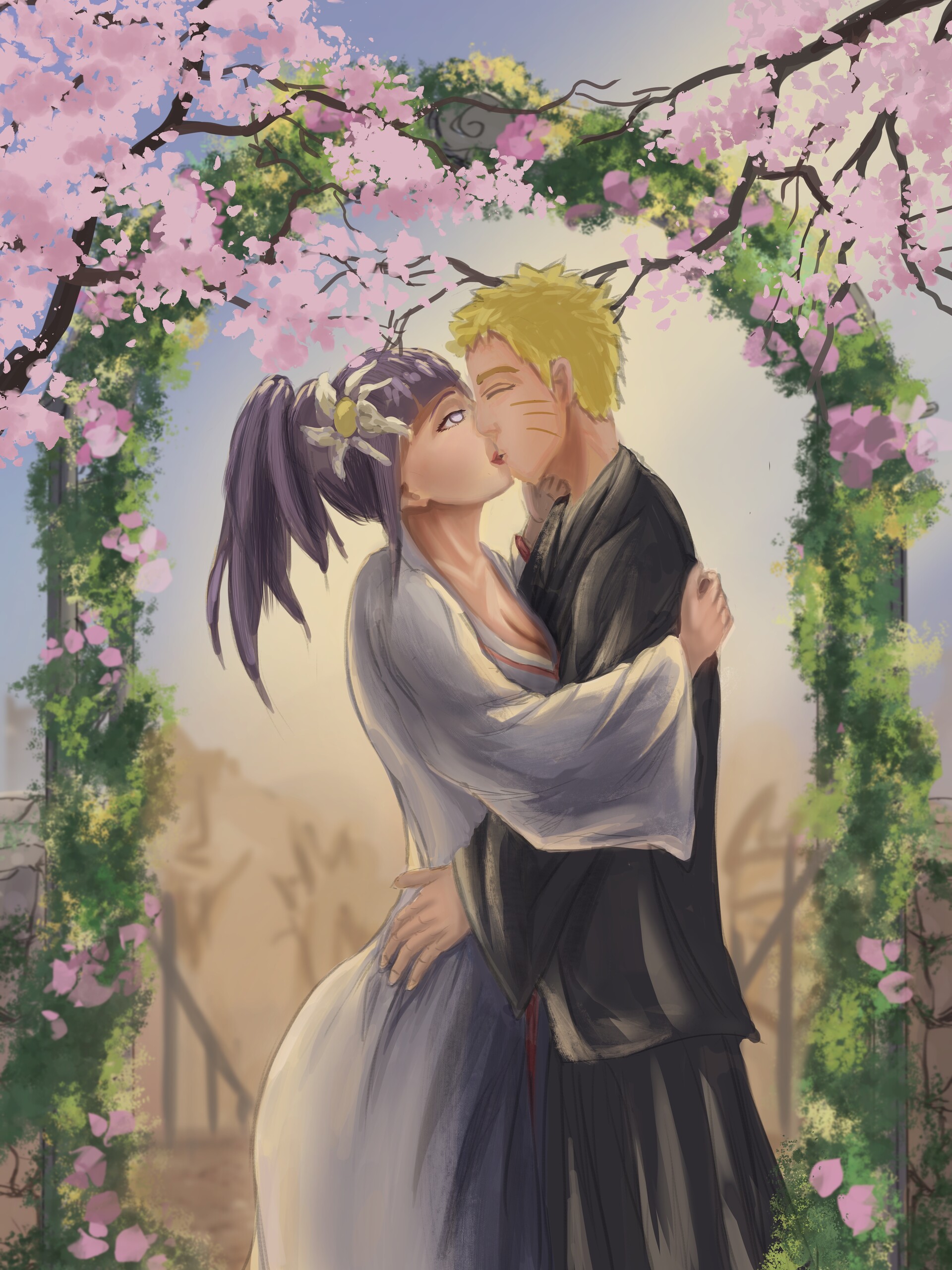 kakashi x hanare kiss