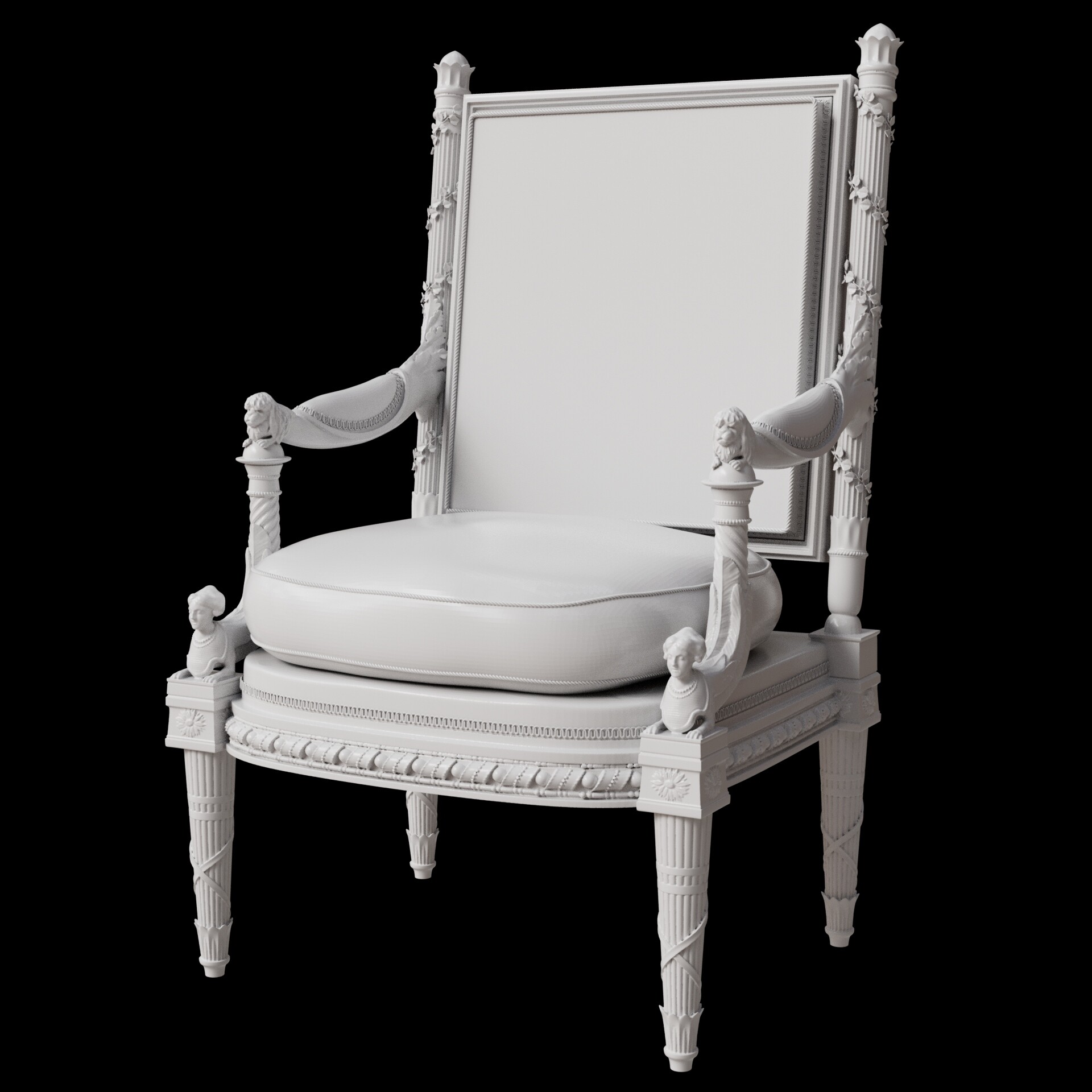 ArtStation - Baroque Chair