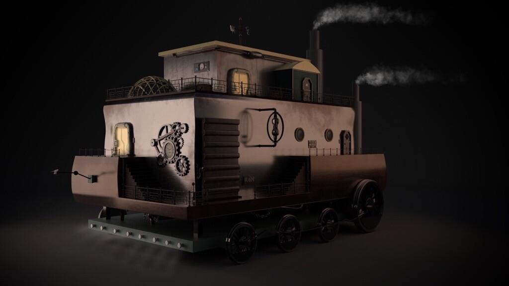 ArtStation - Steampunk Time Travel Vehicle