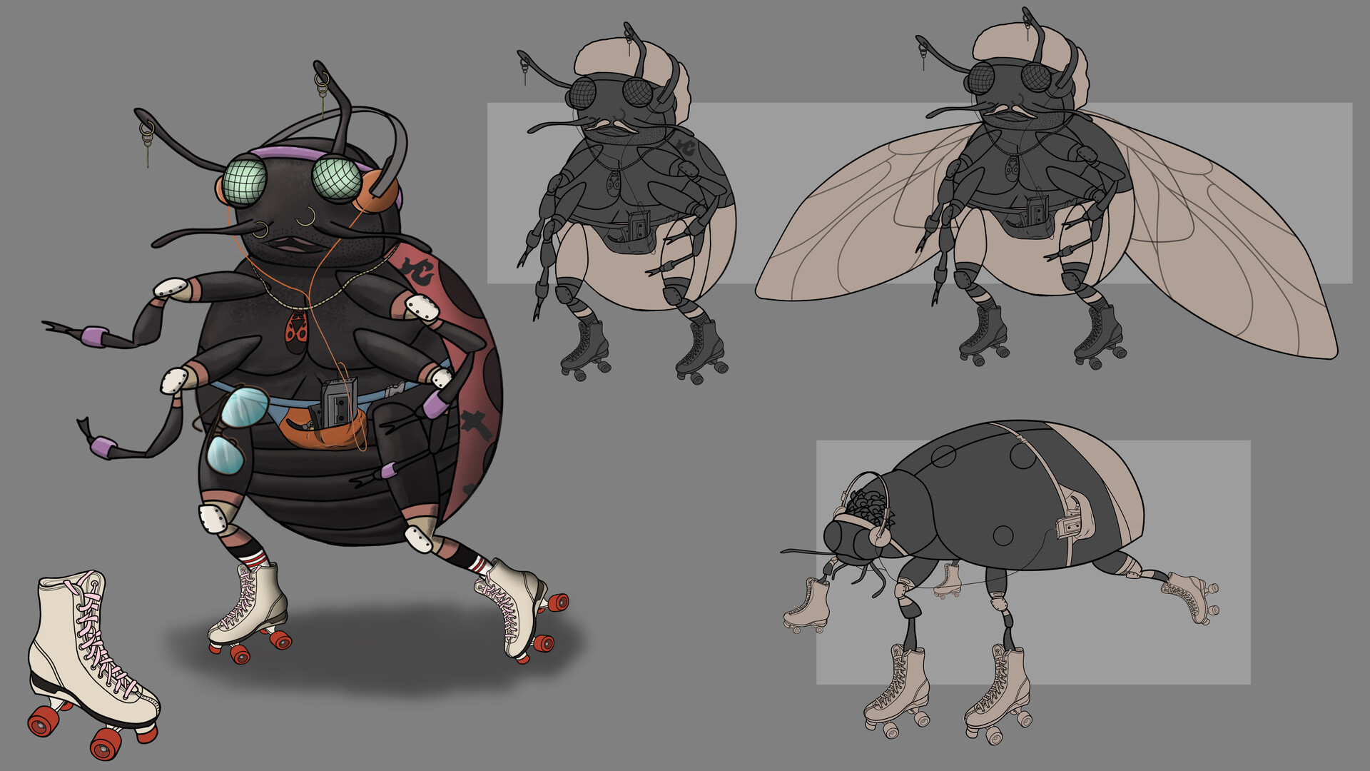 ArtStation - 80s bug race