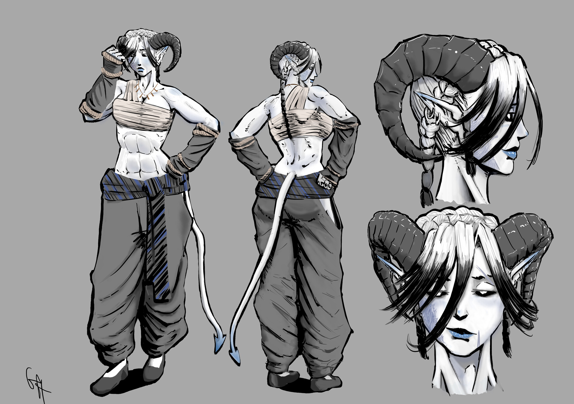 ArtStation - Deva Concept Sheet