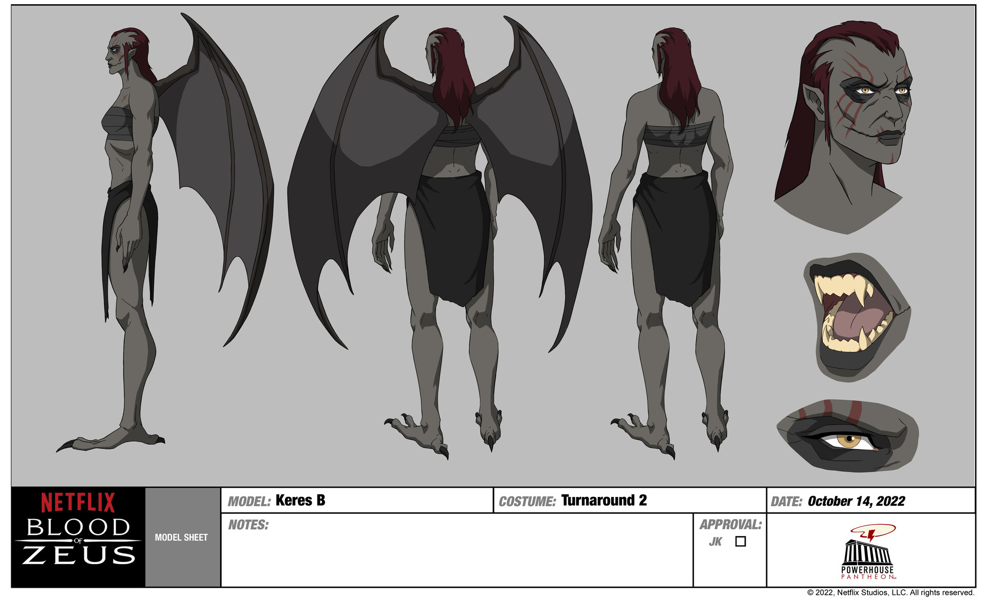 Steven-Wayne Ellison - Blood of Zeus Season 2 : Keres Character Designs