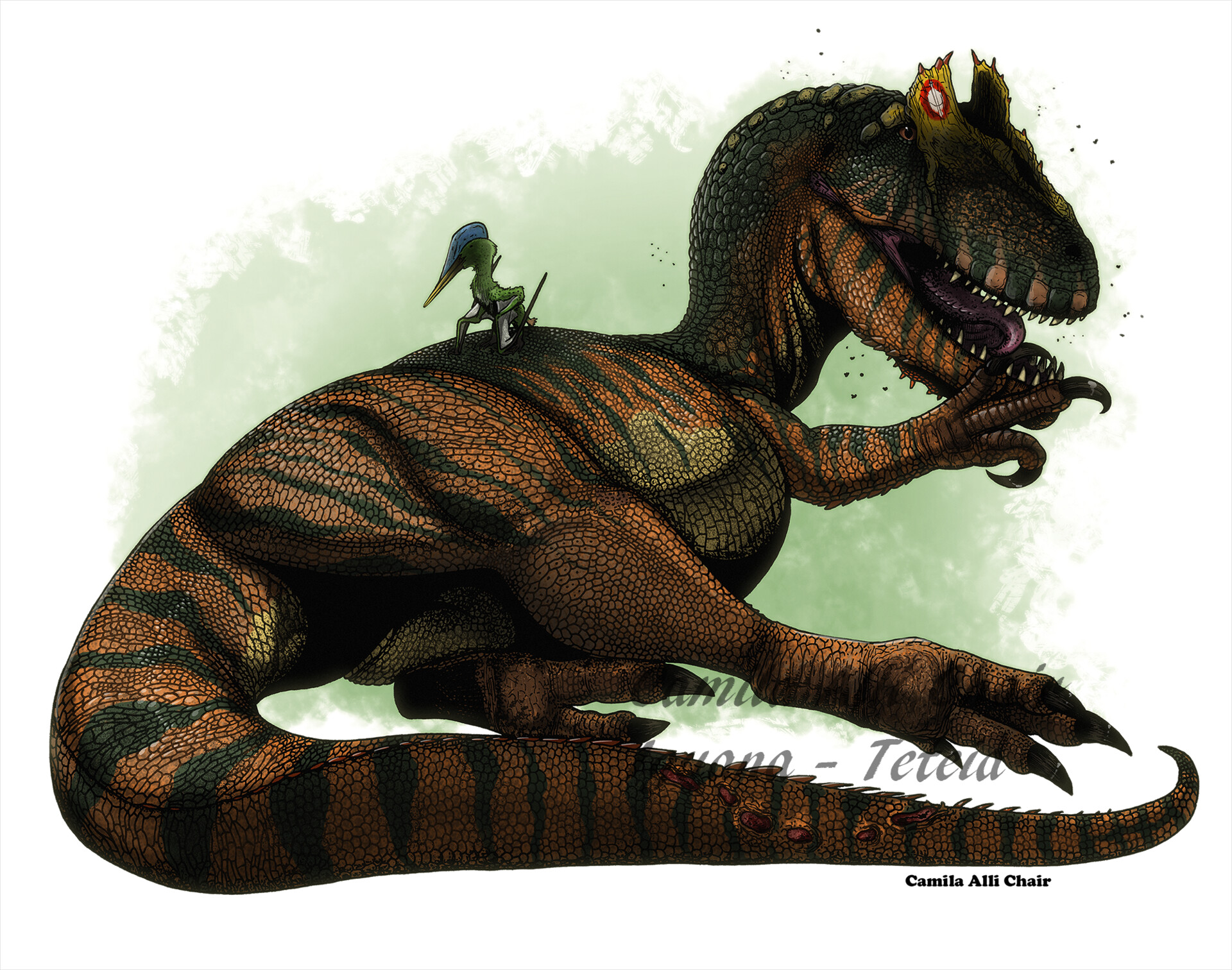 ArtStation - Allosaurus and Kepodactylus