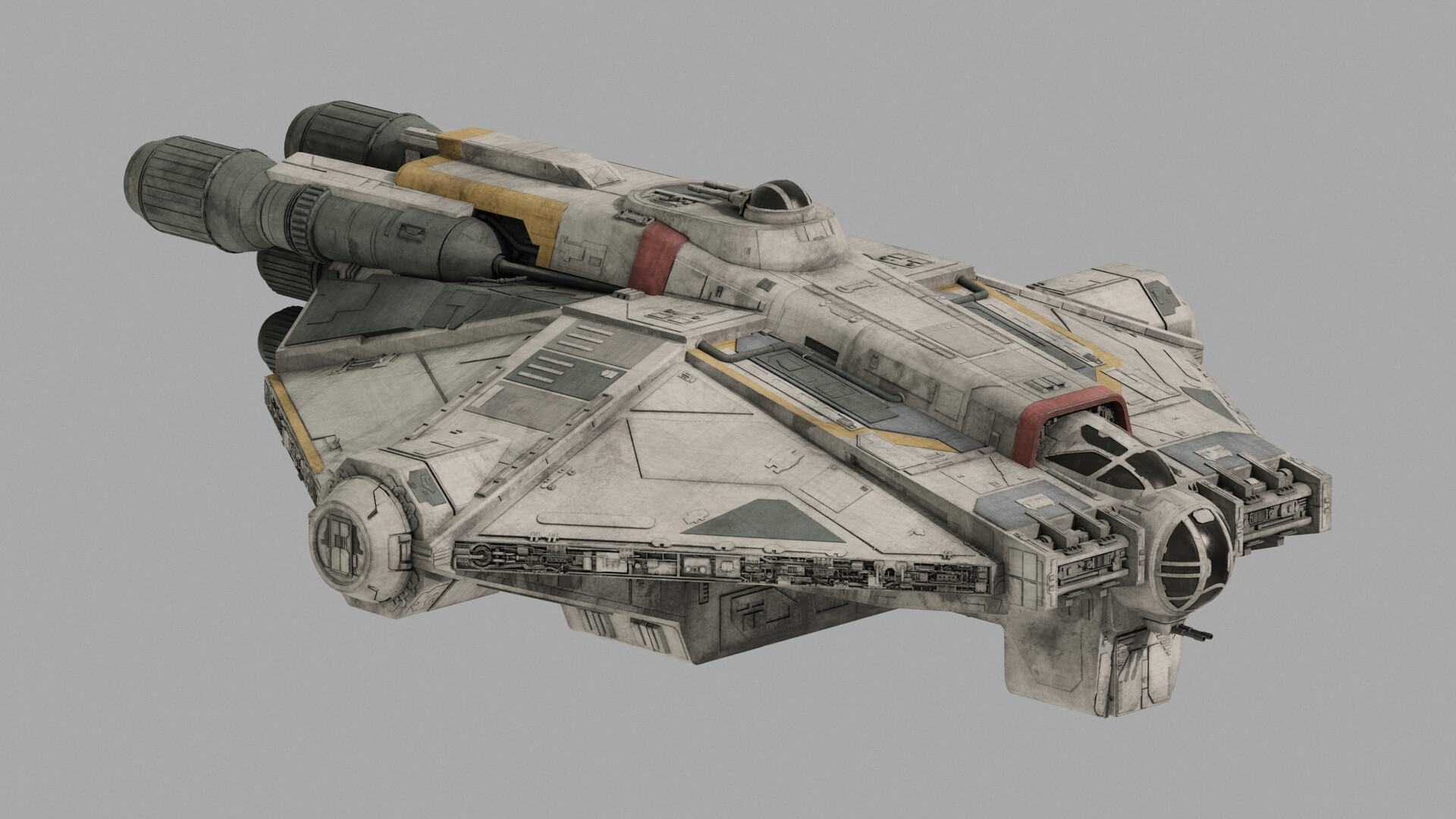 ArtStation - VCX-100 Ghost Remastered - Star Wars Ahsoka