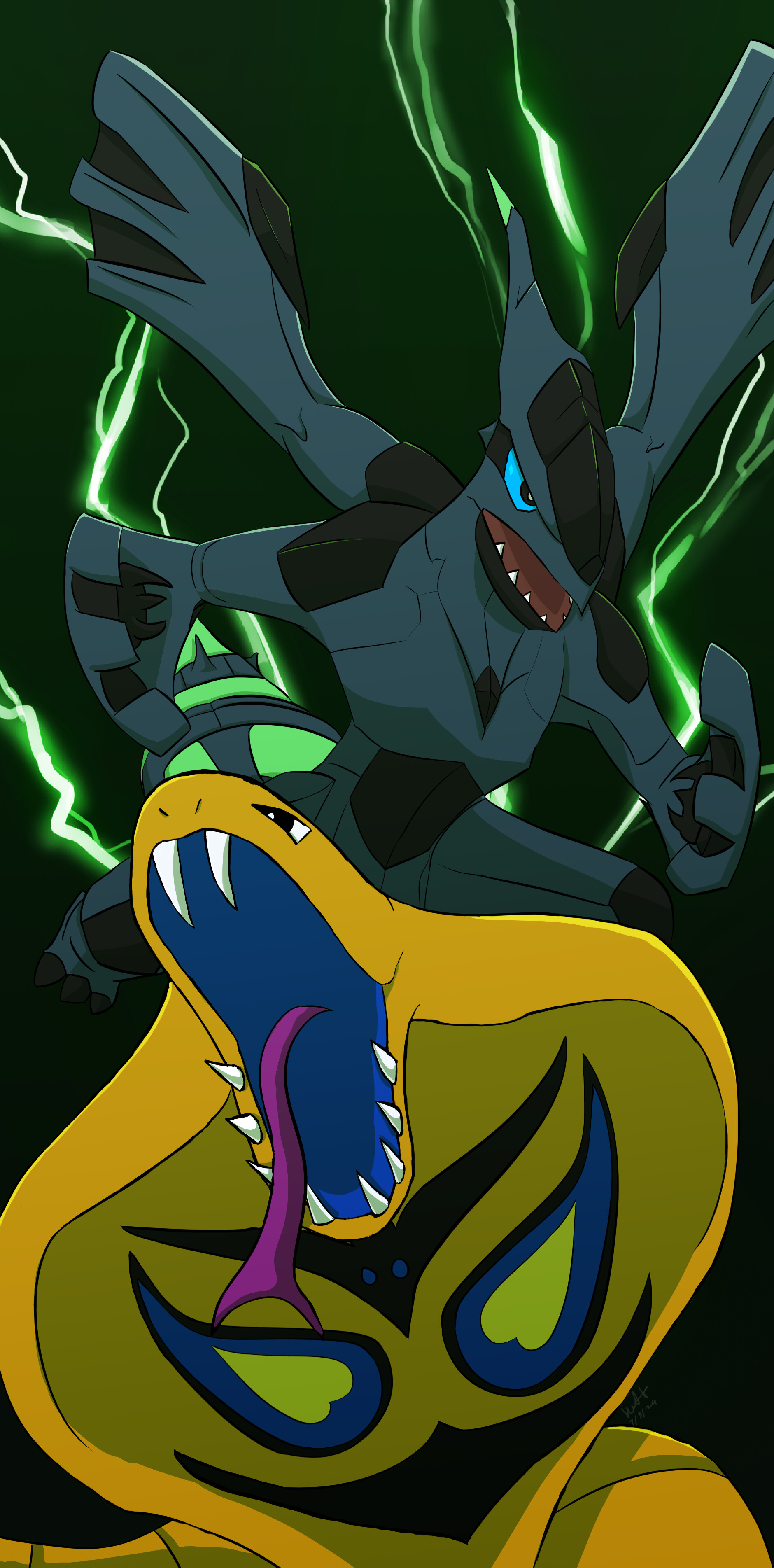 ArtStation - Arbok and Zekrom