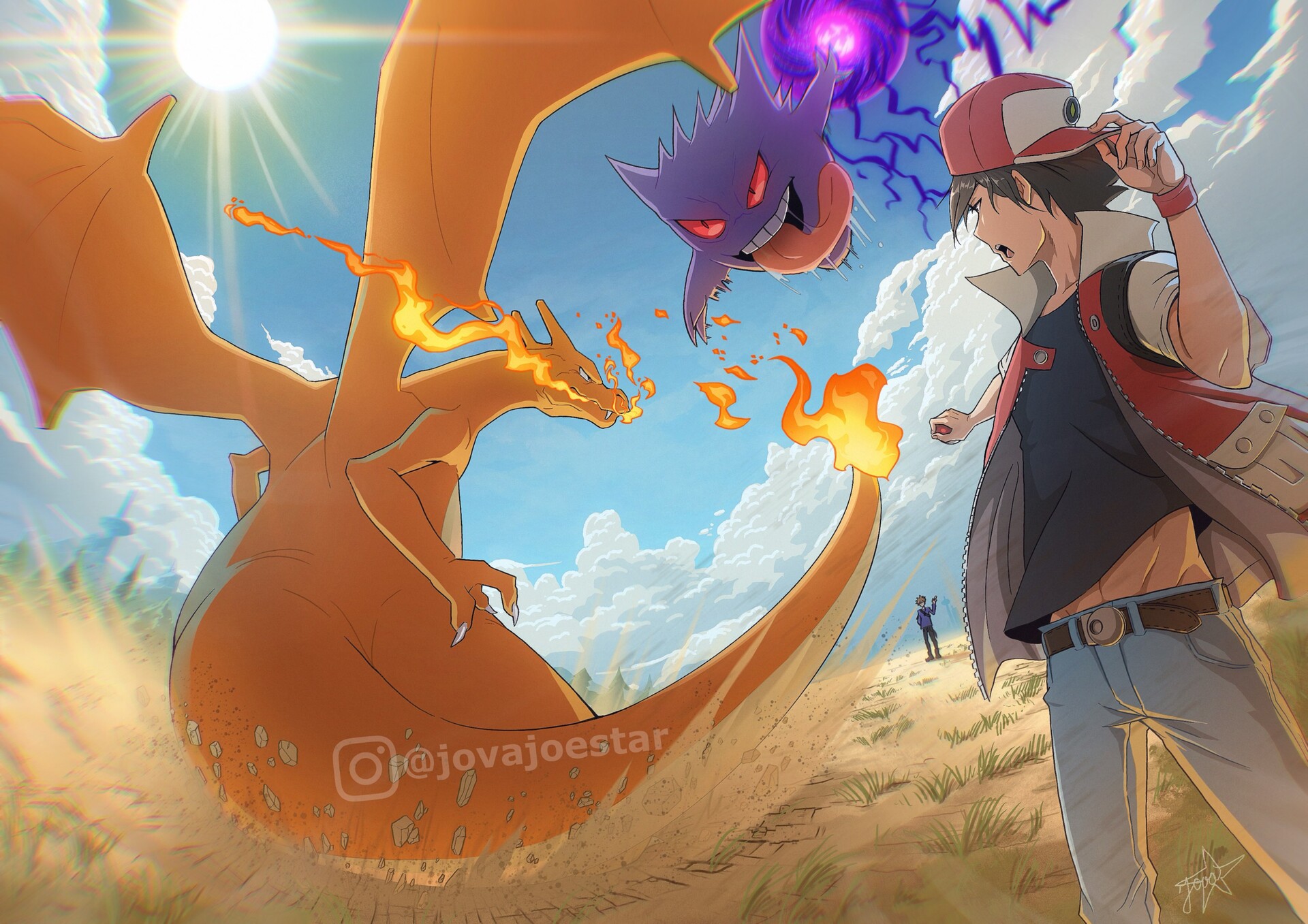 ArtStation - Charizard vs Gengar (Pokemon Fan Art)