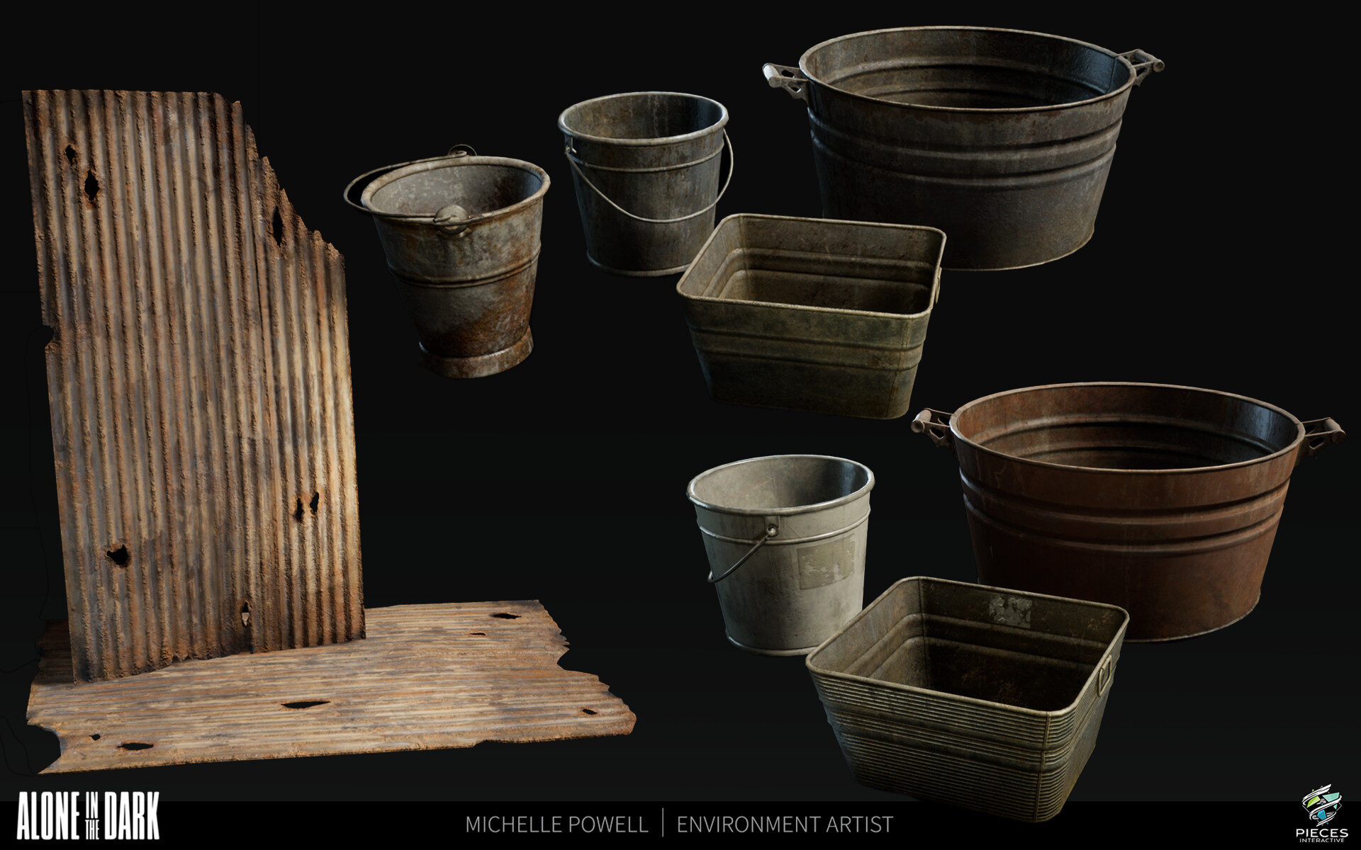 Michelle Powell - Alone in the Dark - Various Outdoor props