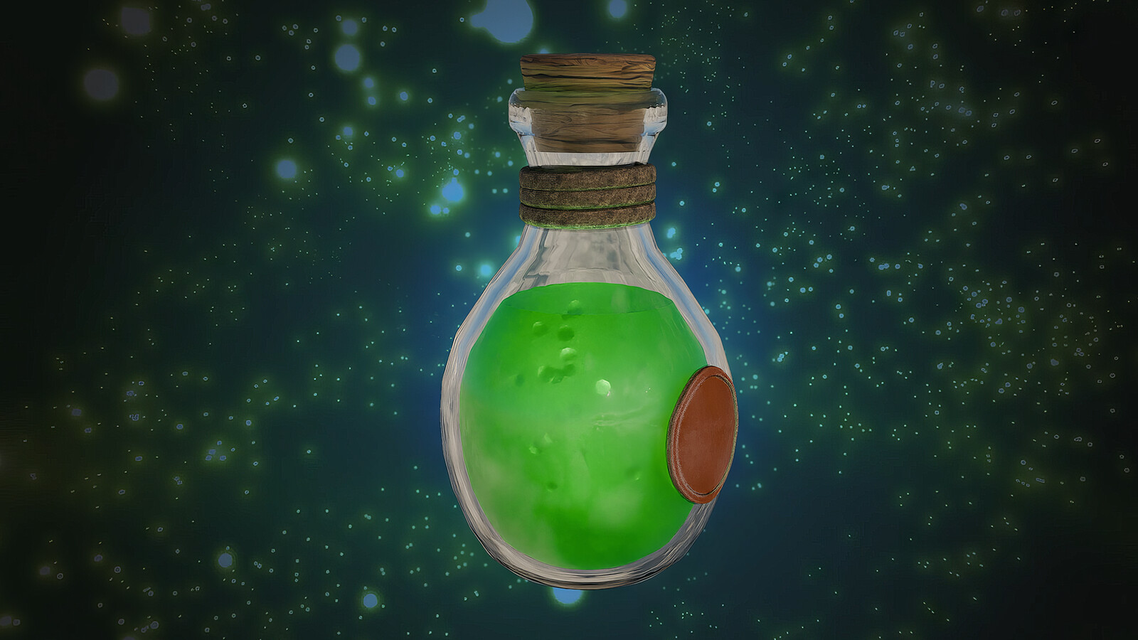 3D Tudor - Blender 4 Magic Potion & Cauldron Liquid Geometry Node