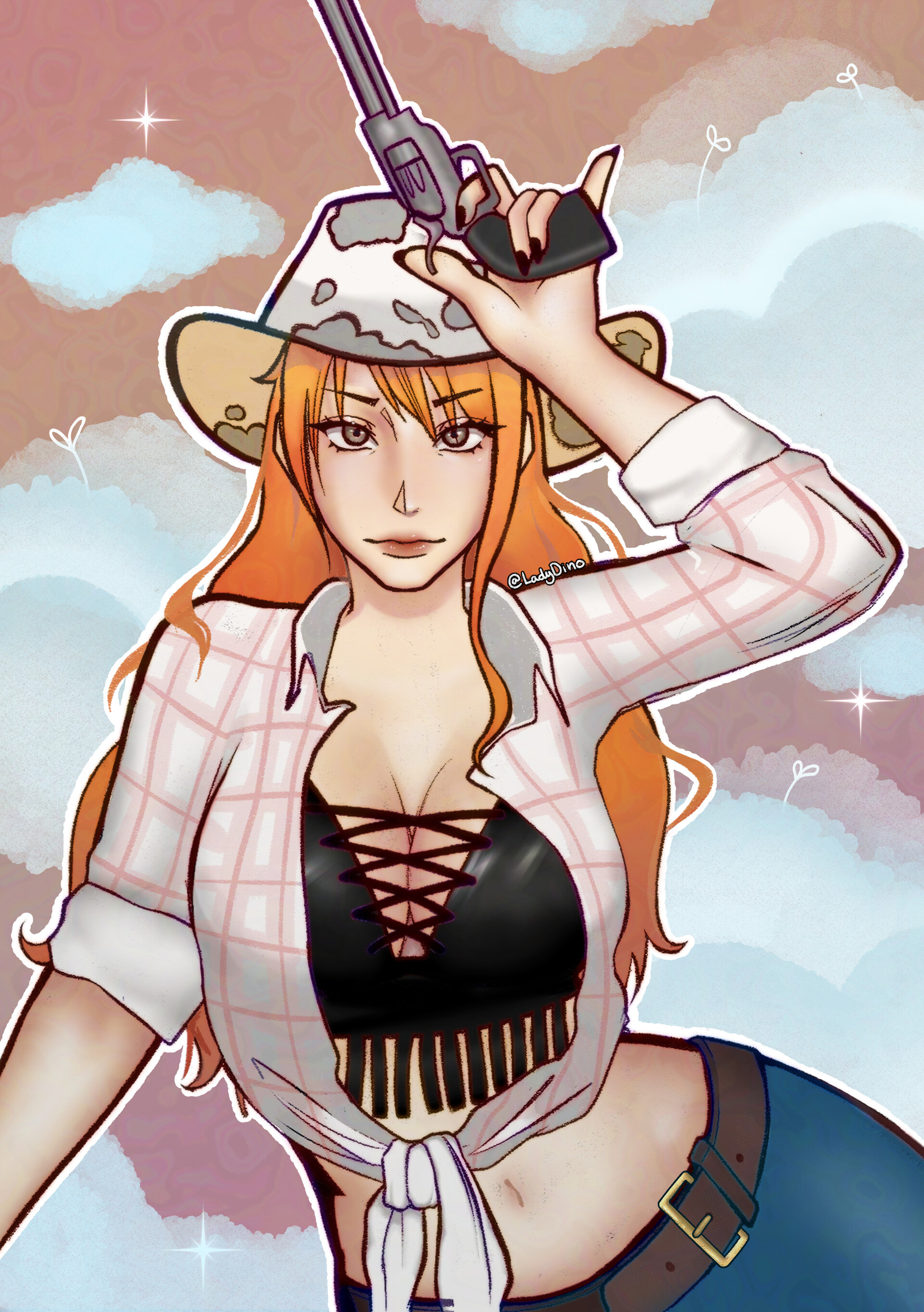 ArtStation - Nami Cowboy || One Piece
