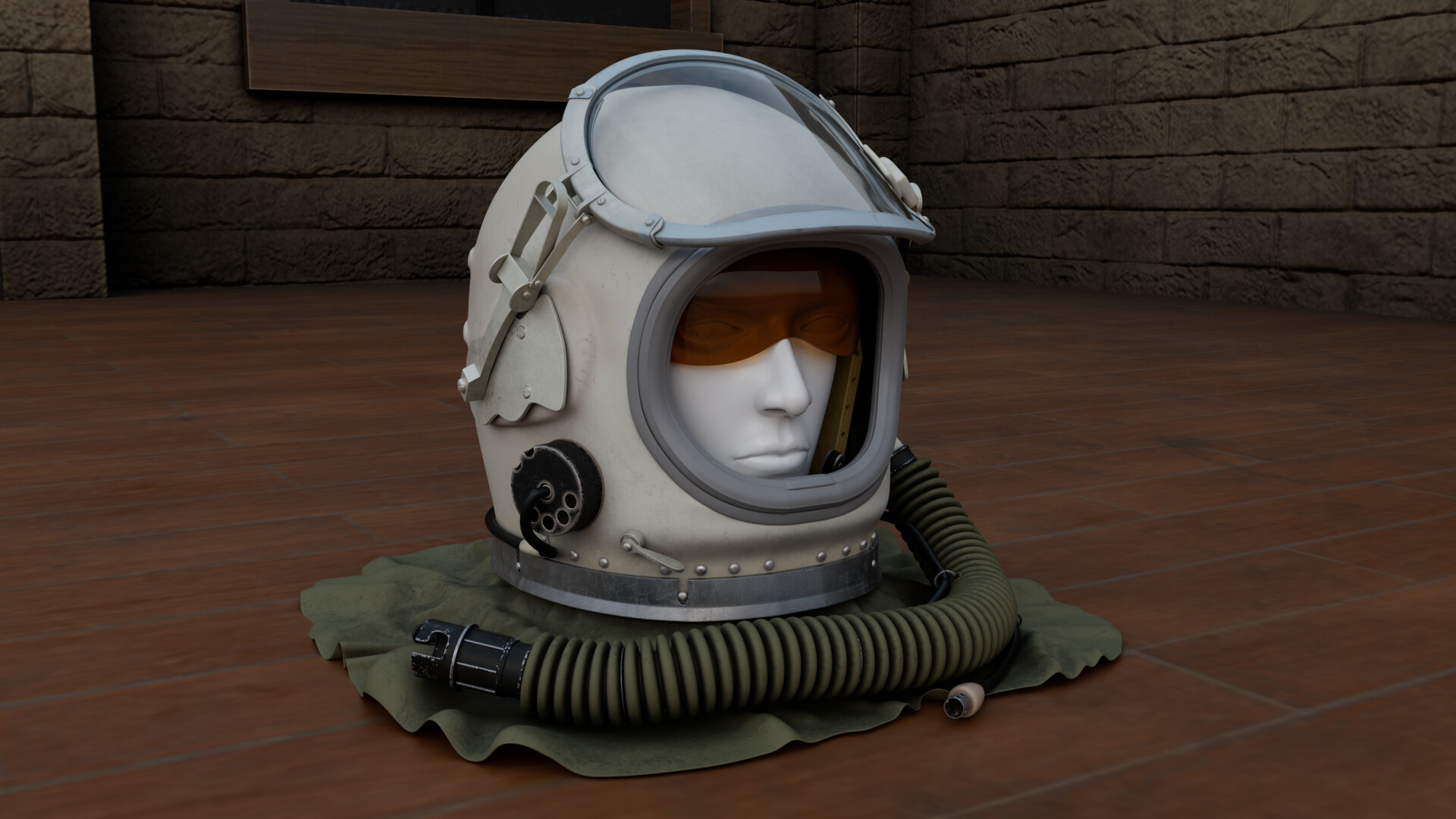 ArtStation - MA-2 High Altitude Flight Helmet [ 3D Modelling and ...