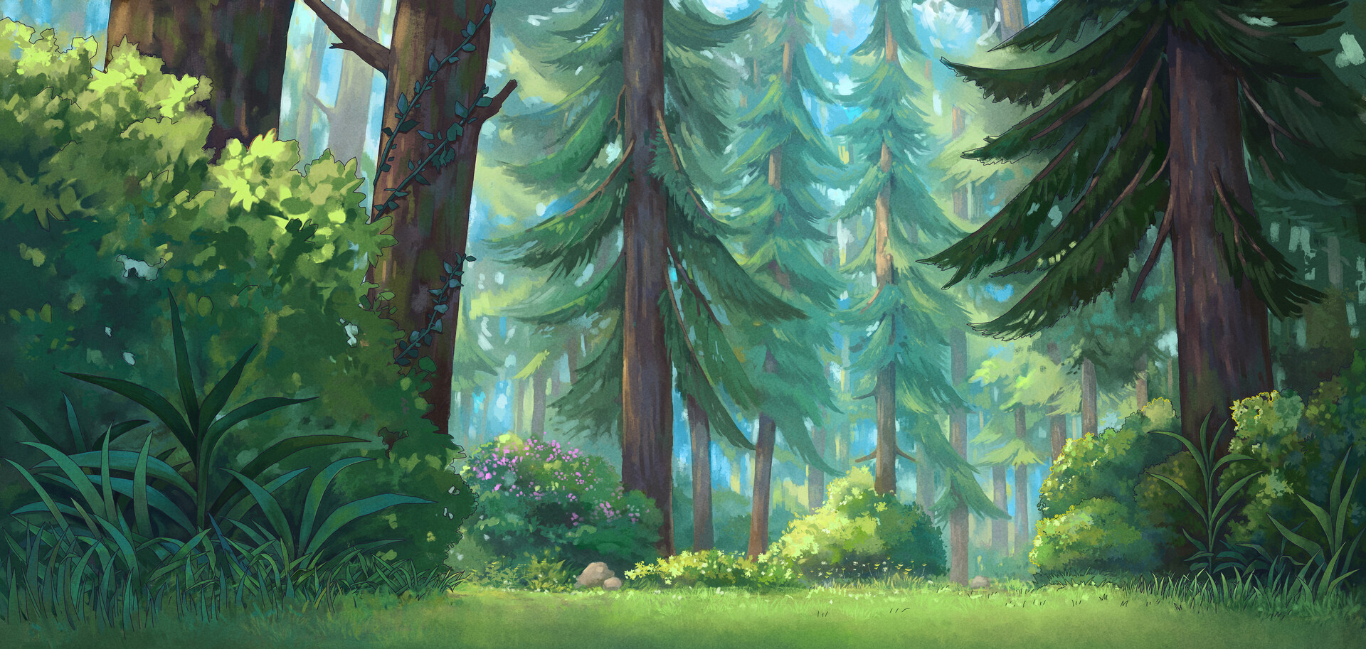 ArtStation - Backgrounds from the teaser of the animation project ...