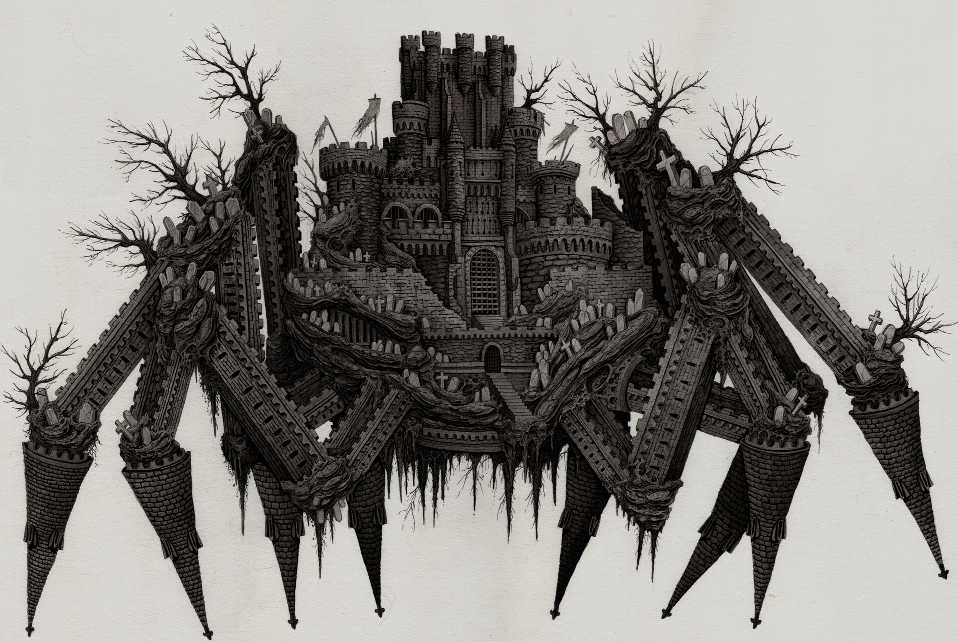 ArtStation - Walking castle