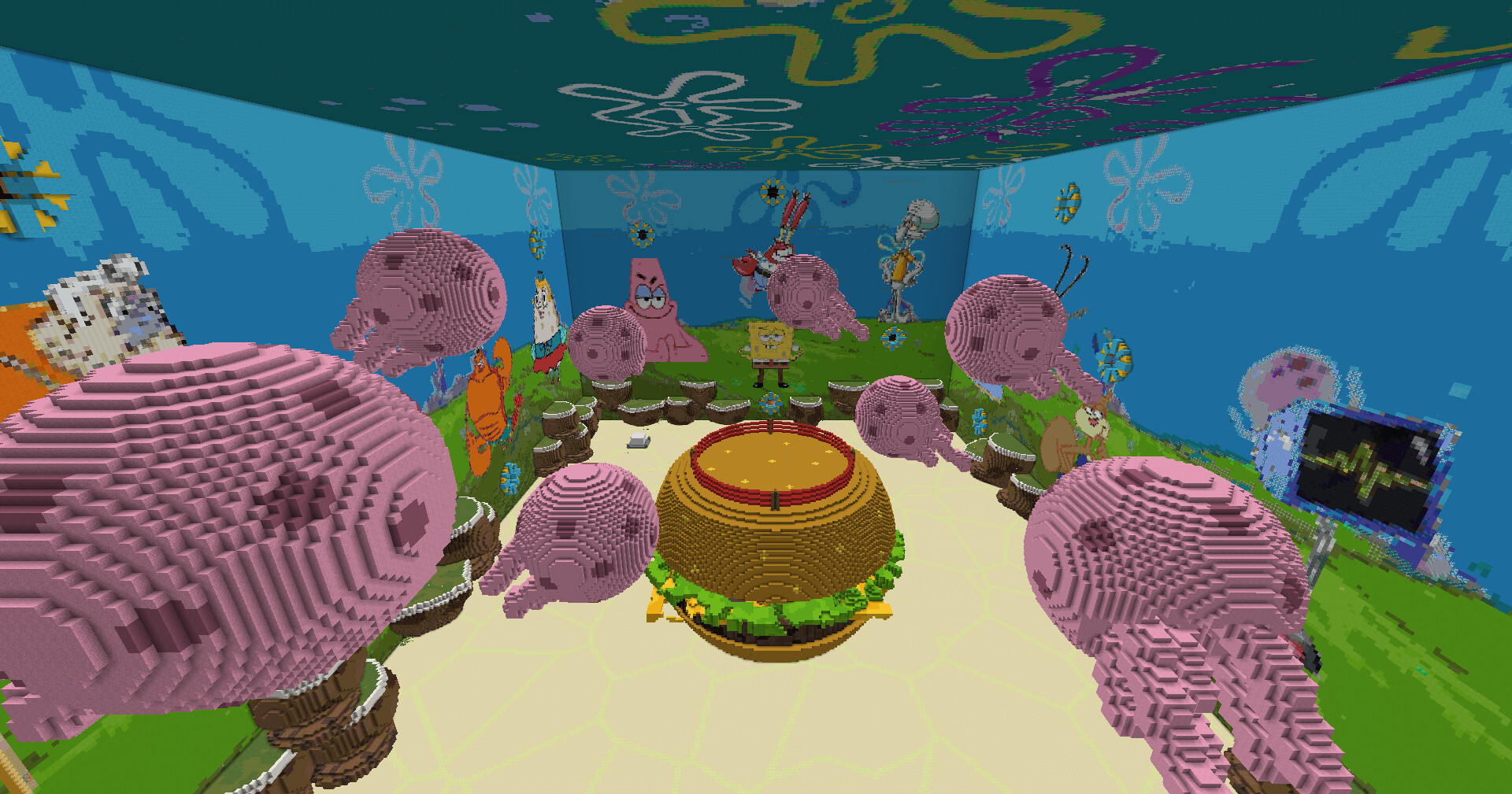 ArtStation - Box pvp - Bob esponja [MINECRAFT]