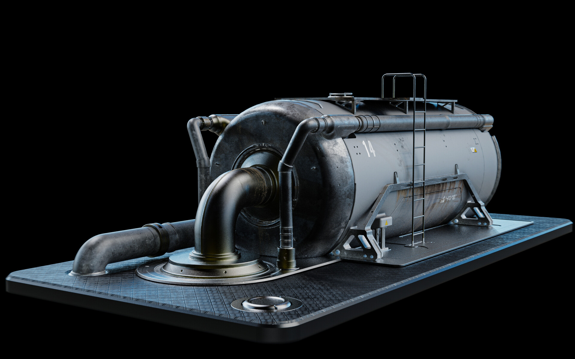 ArtStation - Sci fi Fuel container