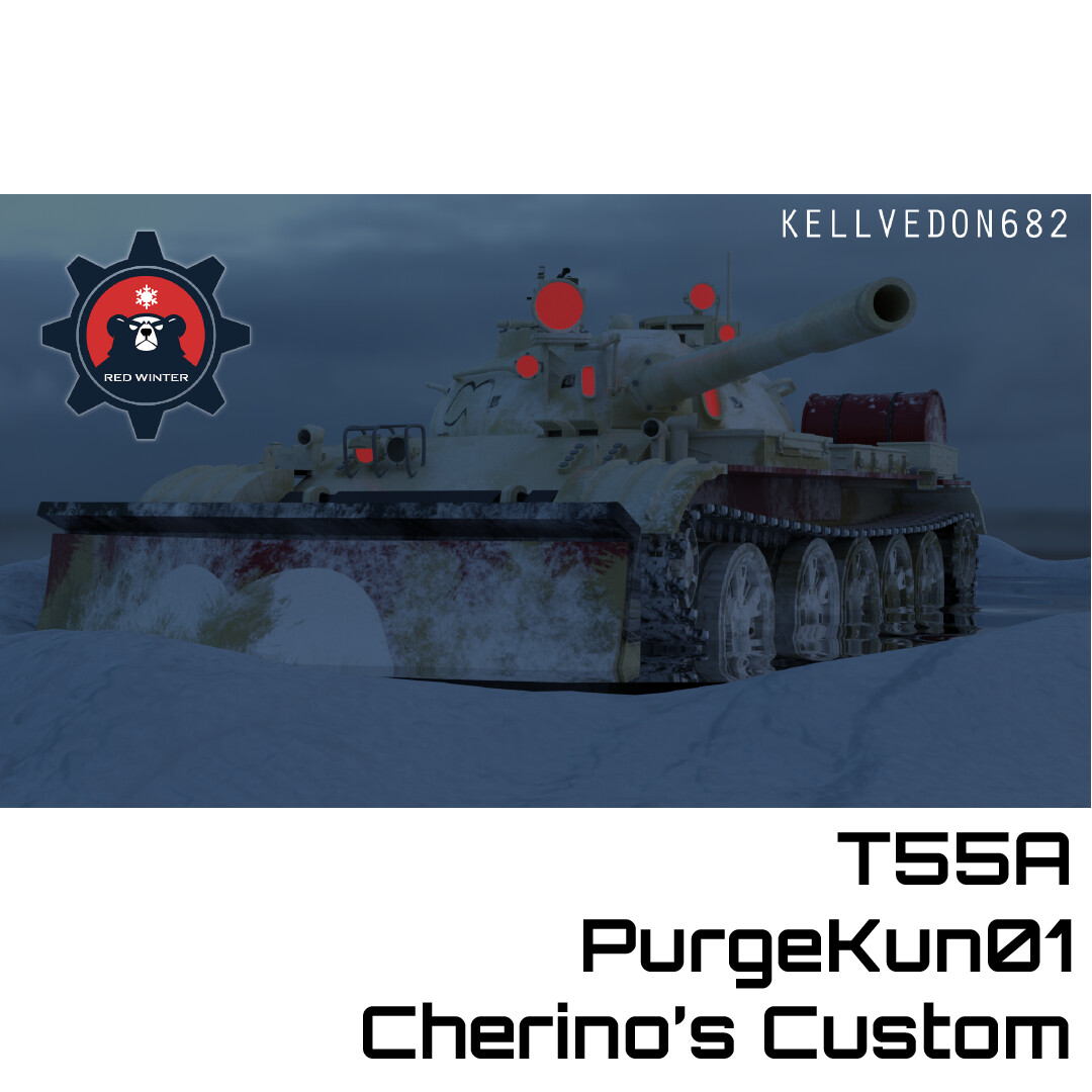 ArtStation - "Purge Kun 01" T-55A Cherino's custom